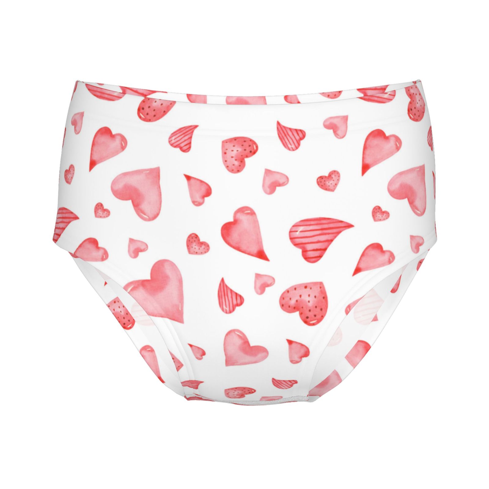 Teen Girls Underwear - Pink Hearts Soft Cotton Briefs Panties for Teens ...