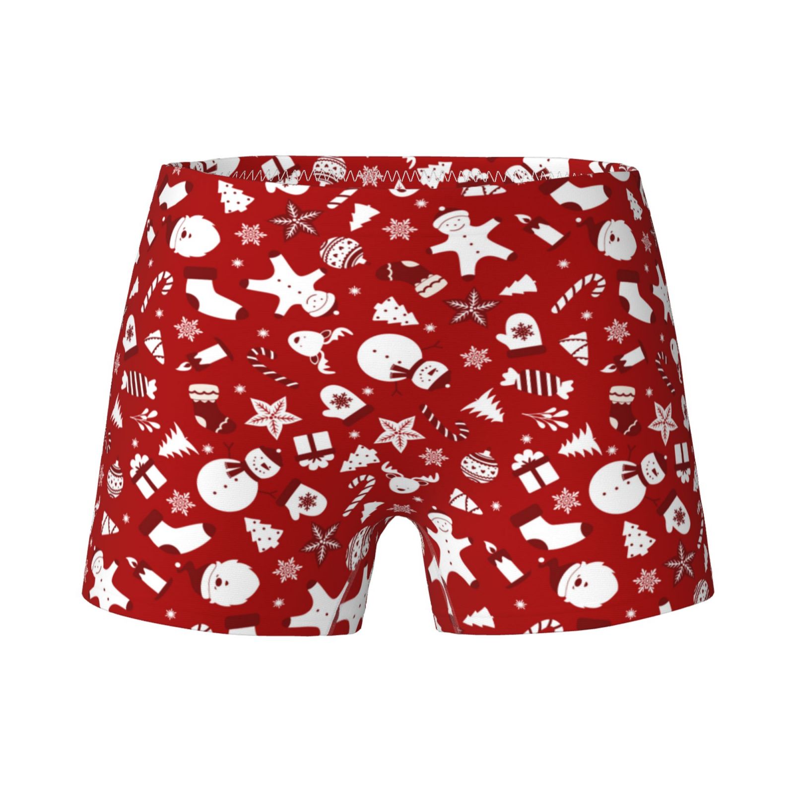 Teen Girls Underwear - Red Christmas Cheer. Soft Cotton Boxer Briefs ...