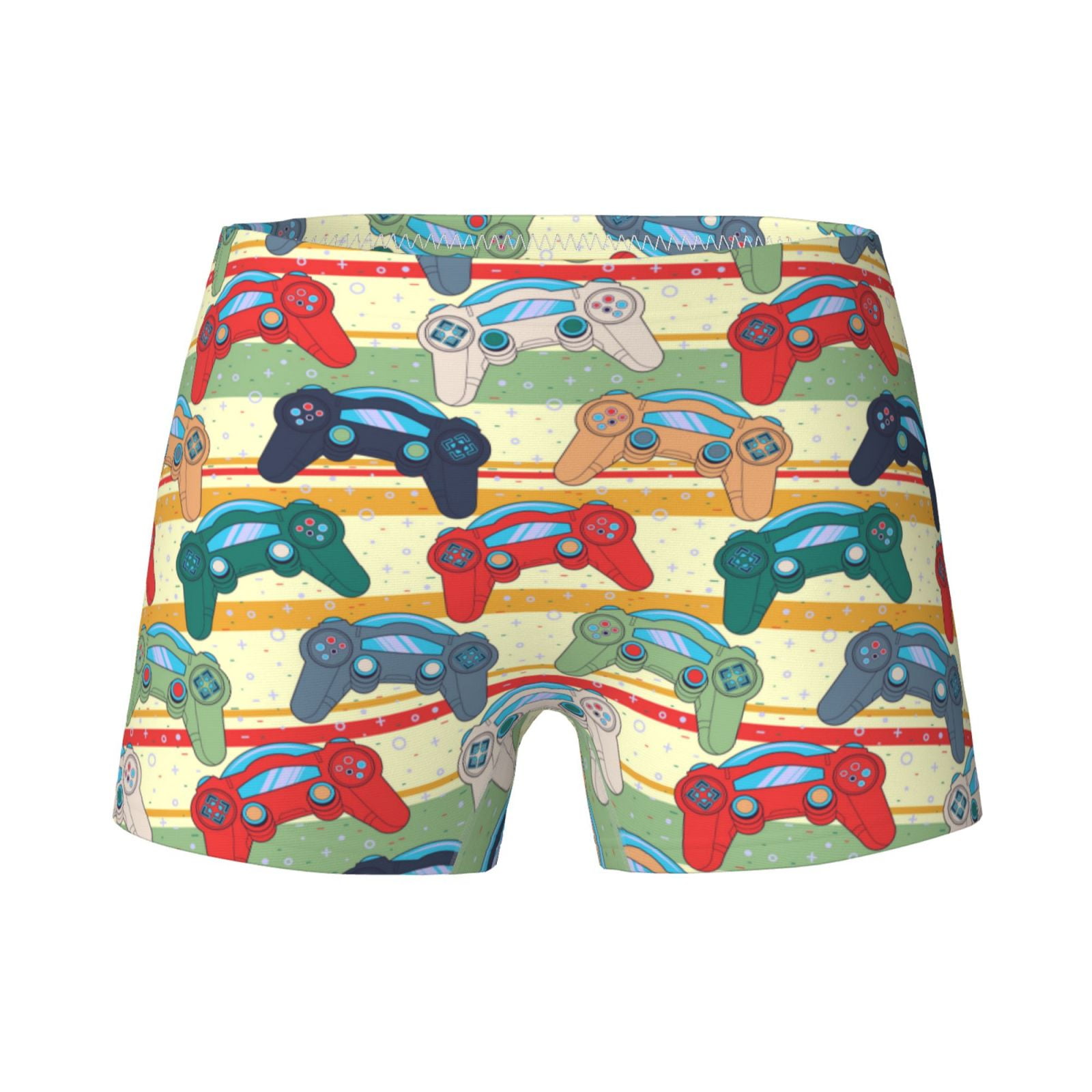 Teen Girls Underwear - Retro With Joysticks Soft Cotton Boxer Briefs ...