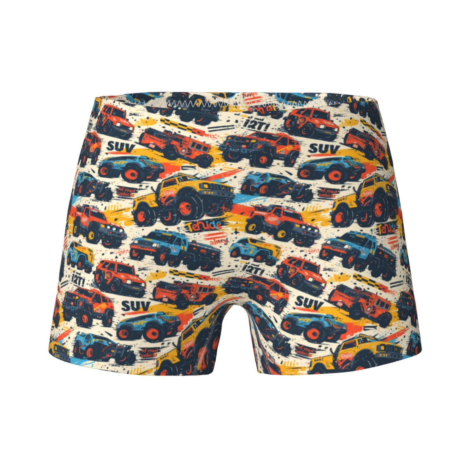 Teen Girls Underwear - SUV off road racing car Soft Cotton Boxer Briefs ...