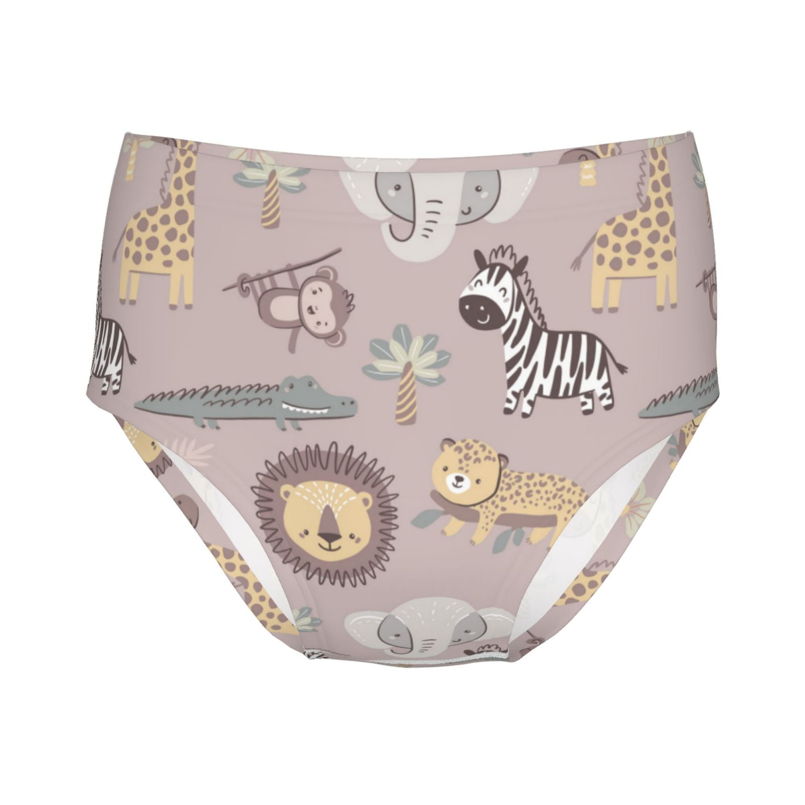 Teen Girls Underwear - Safari Animals Soft Cotton Briefs Panties for ...