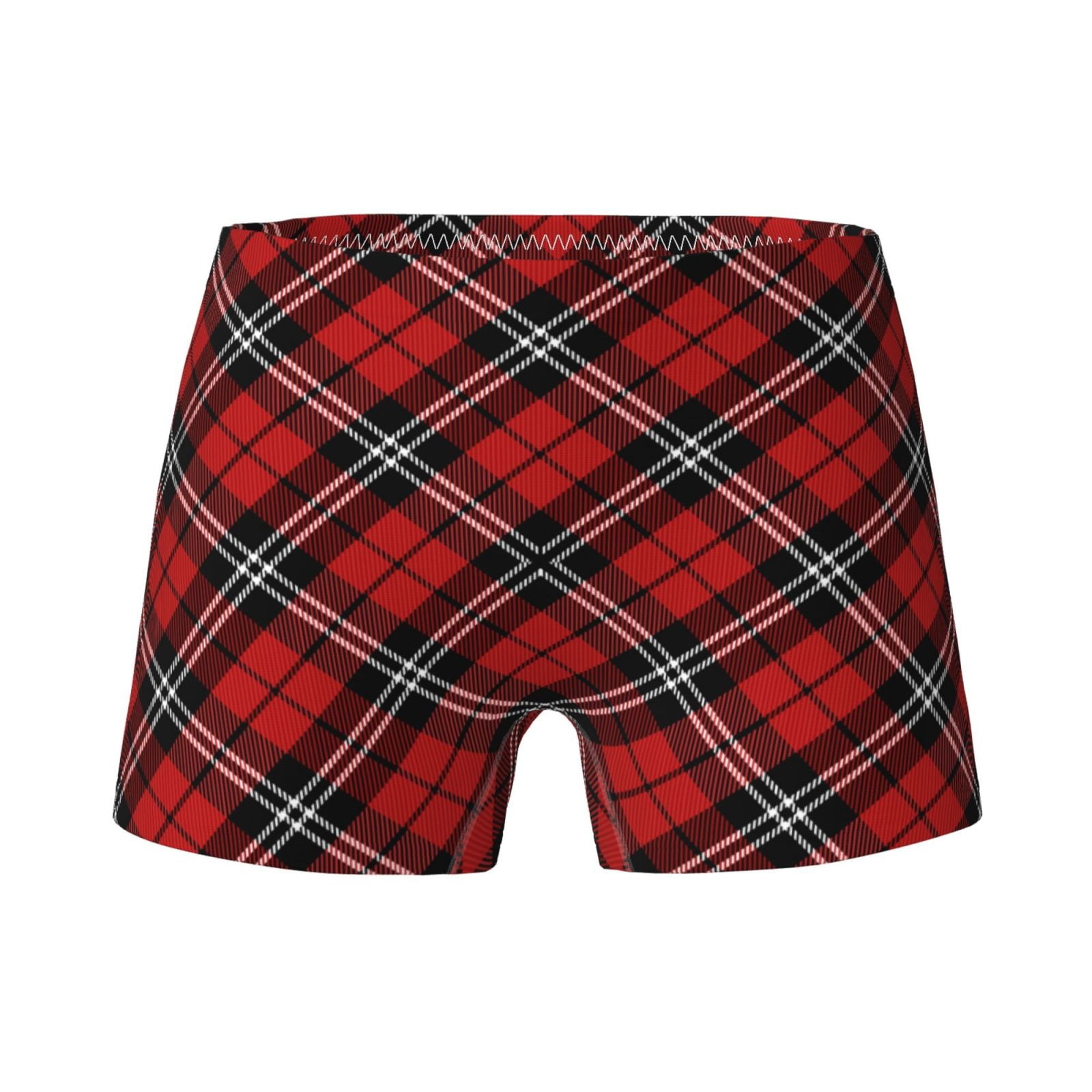 Teen Girls Underwear - Scottish checkered black red plaid Soft Cotton ...