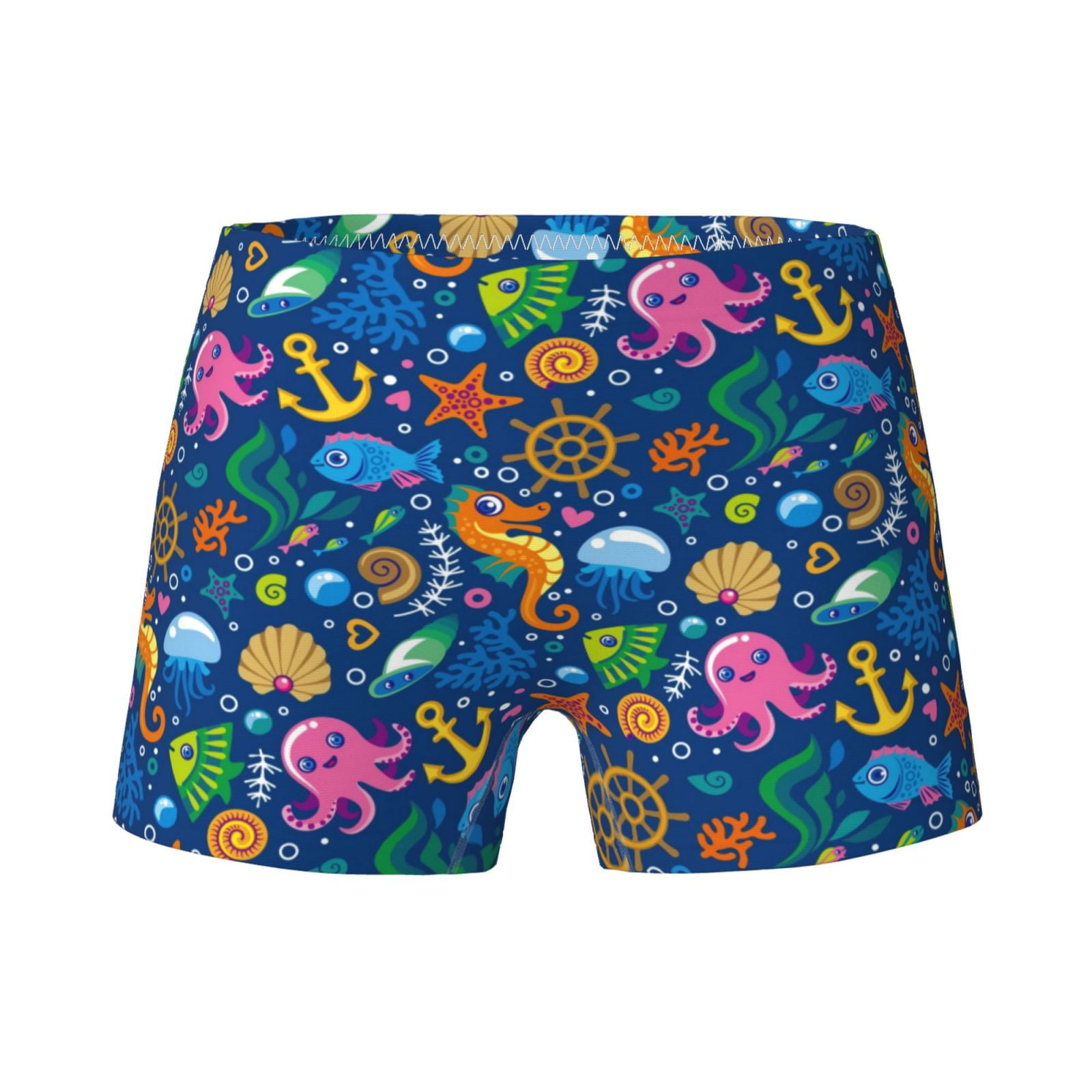 Teen Girls Underwear - Sea Fish Soft Cotton Boxer Briefs Panties for ...