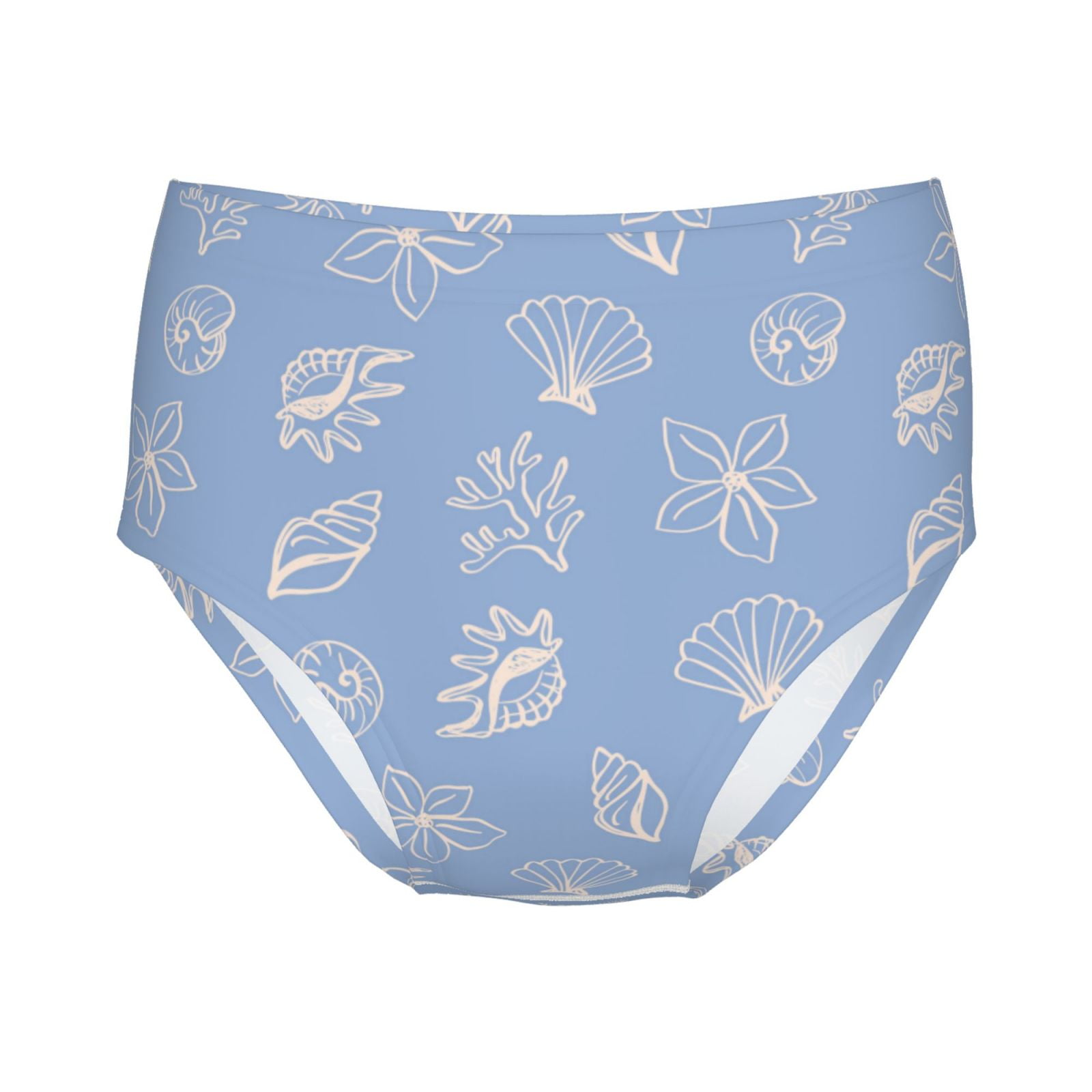 Teen Girls Underwear - Sea shell ocean beach Soft Cotton Briefs Panties ...