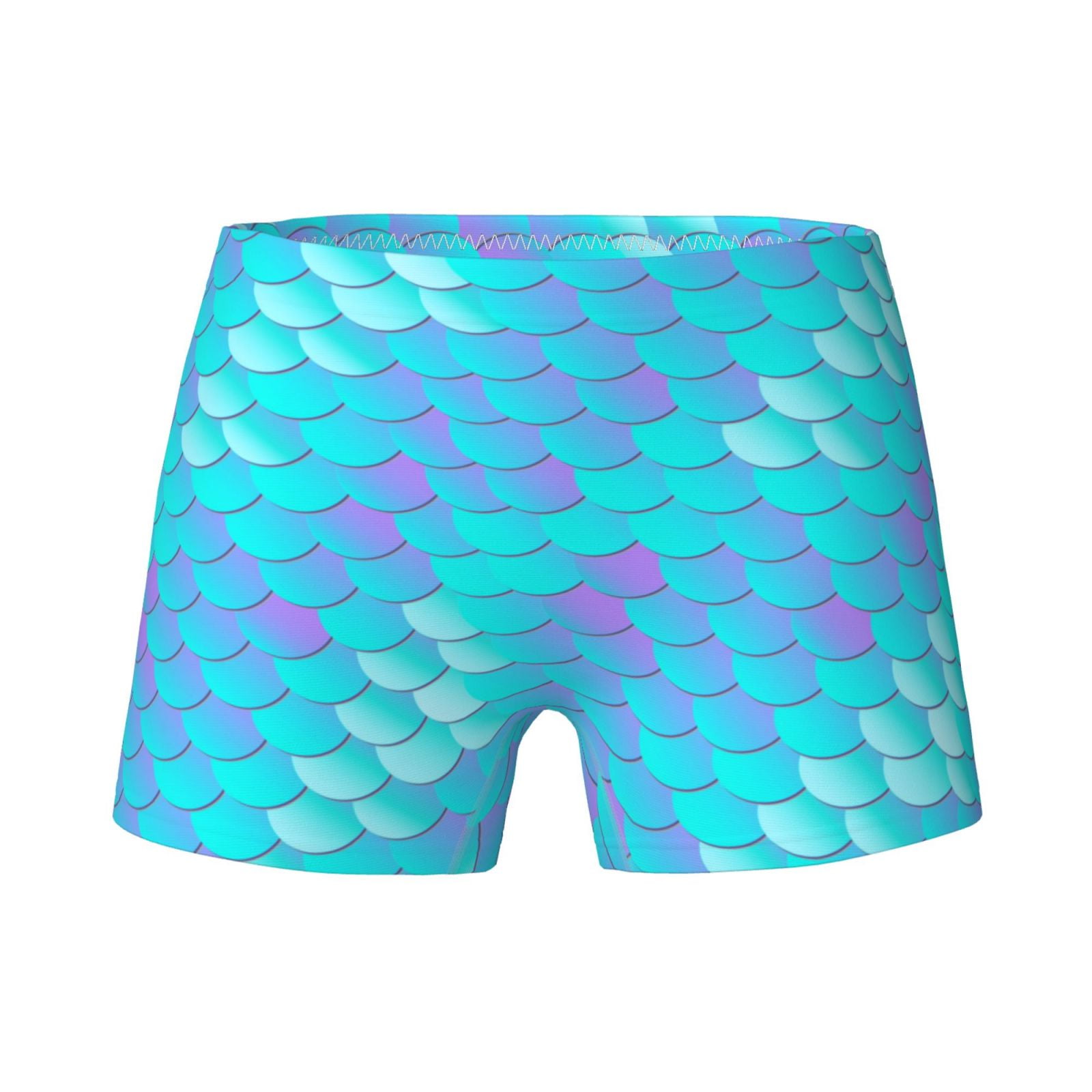 Teen Girls Underwear - Sequins texture blue fish scale Soft Cotton ...