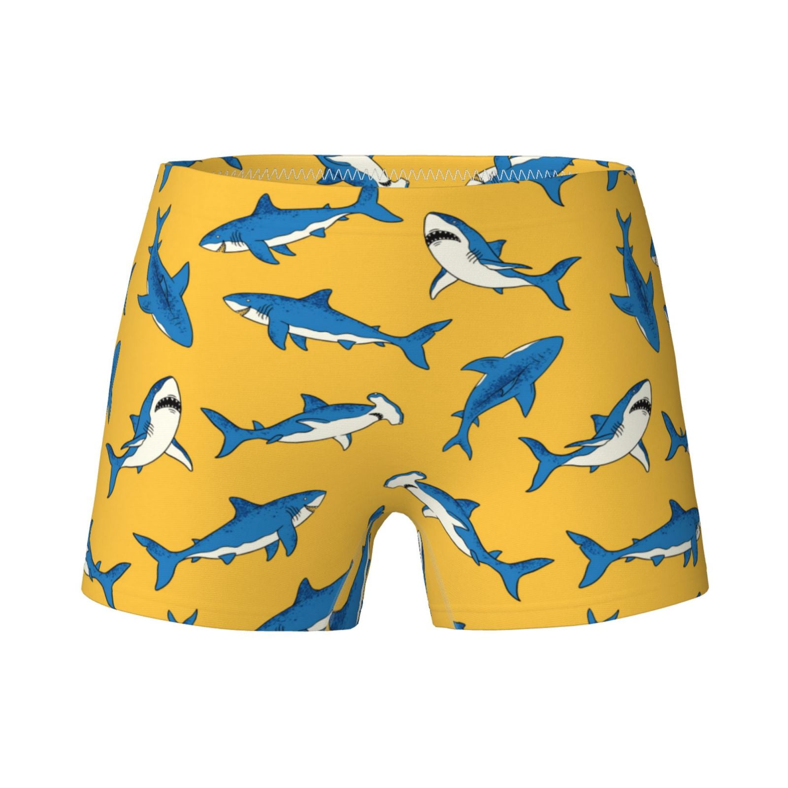 Teen Girls Underwear - Shark print Soft Cotton Boxer Briefs Panties for ...