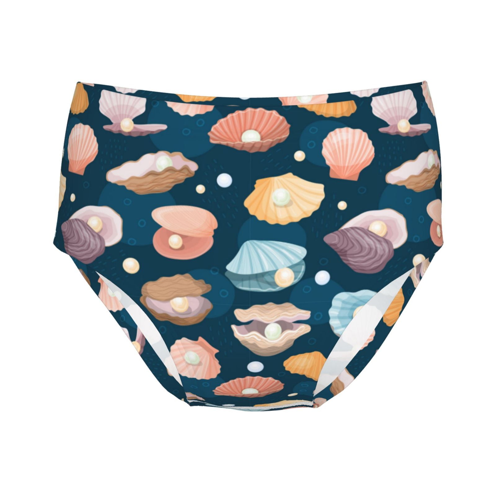 Teen Girls Underwear - Shells Pearls Soft Cotton Briefs Panties for ...