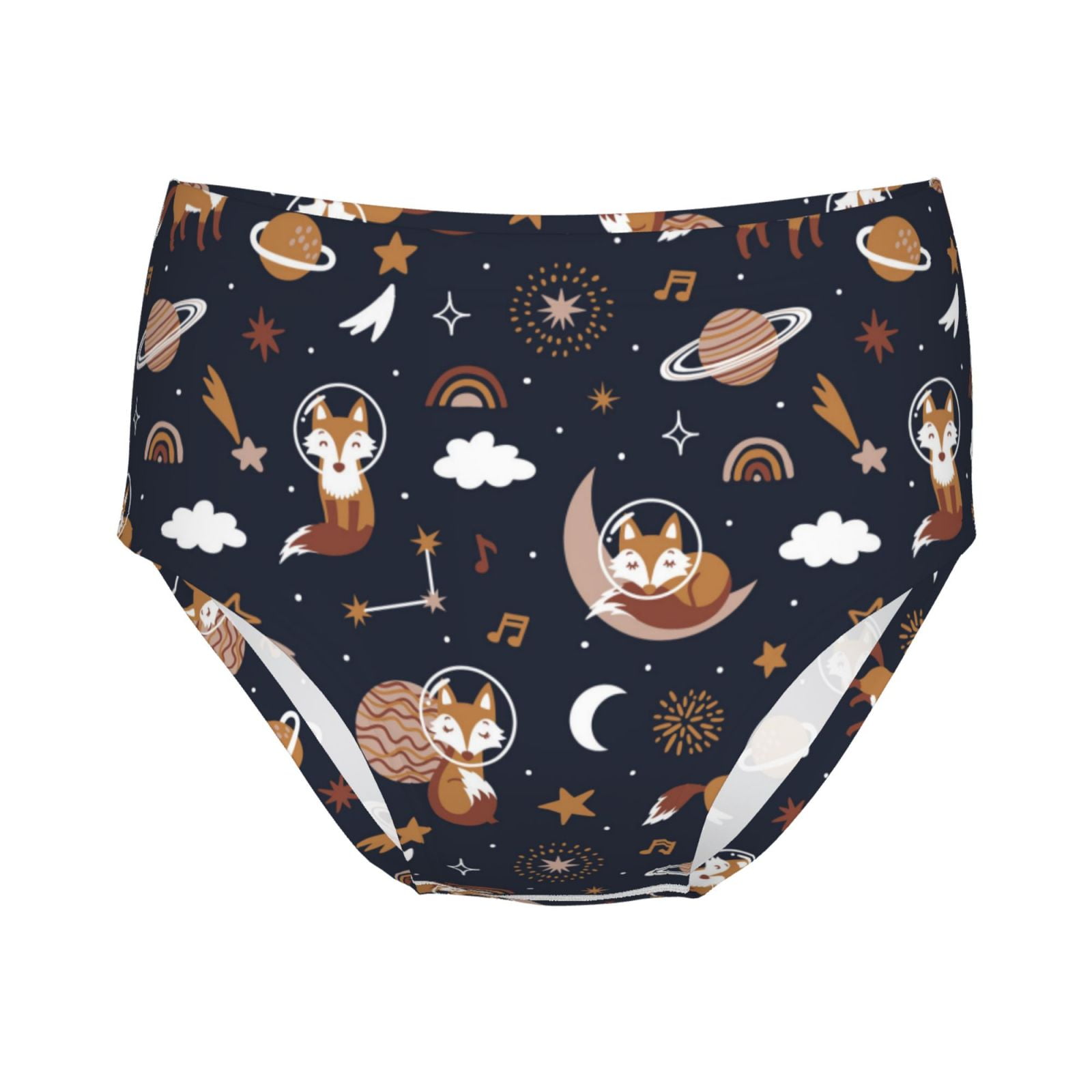 Teen Girls Underwear - Space Music Fox Soft Cotton Briefs Panties for Teens Breathable Panty ...