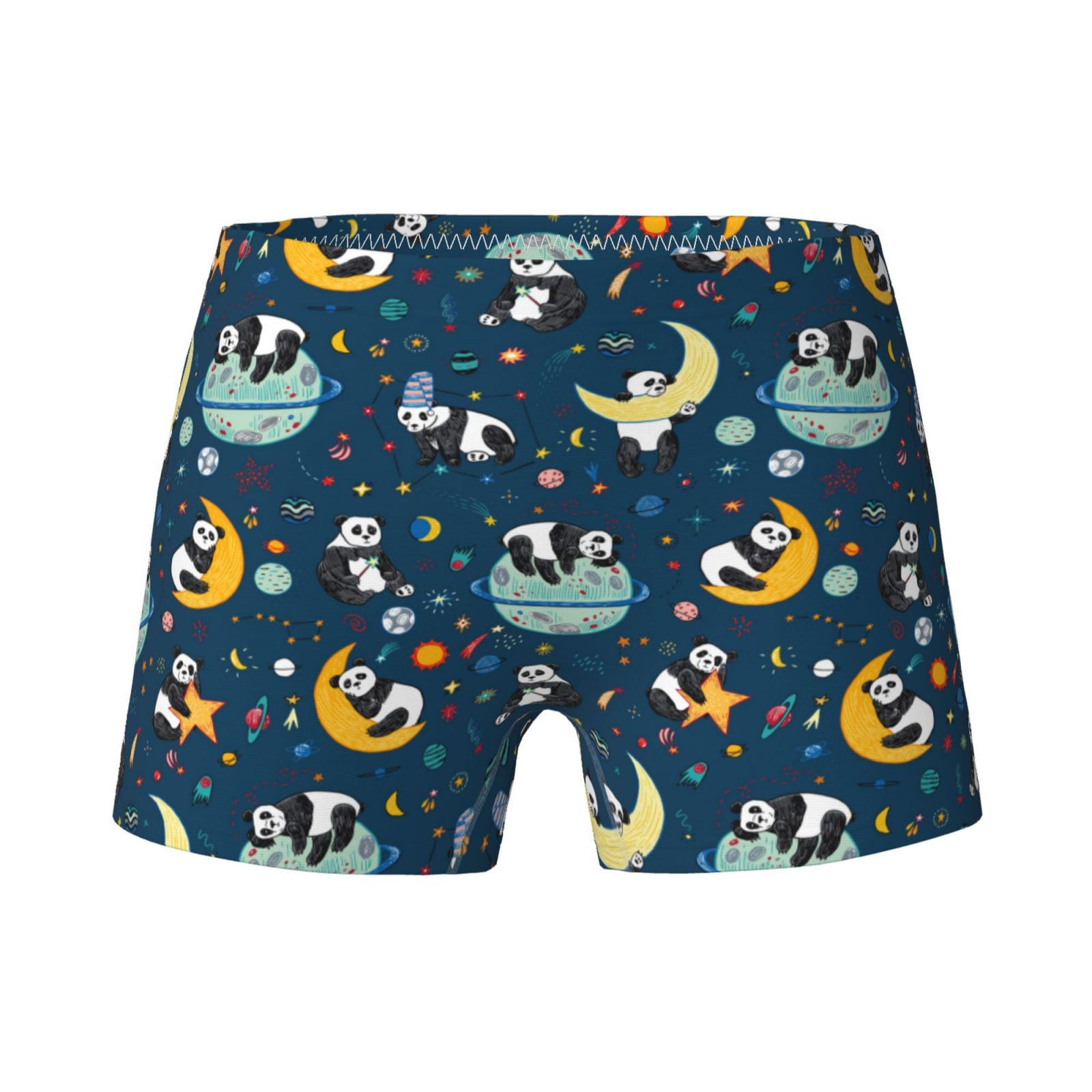 Teen Girls Underwear - Space Sleeping Panda Soft Cotton Boxer Briefs Panties for Teens Panty ...