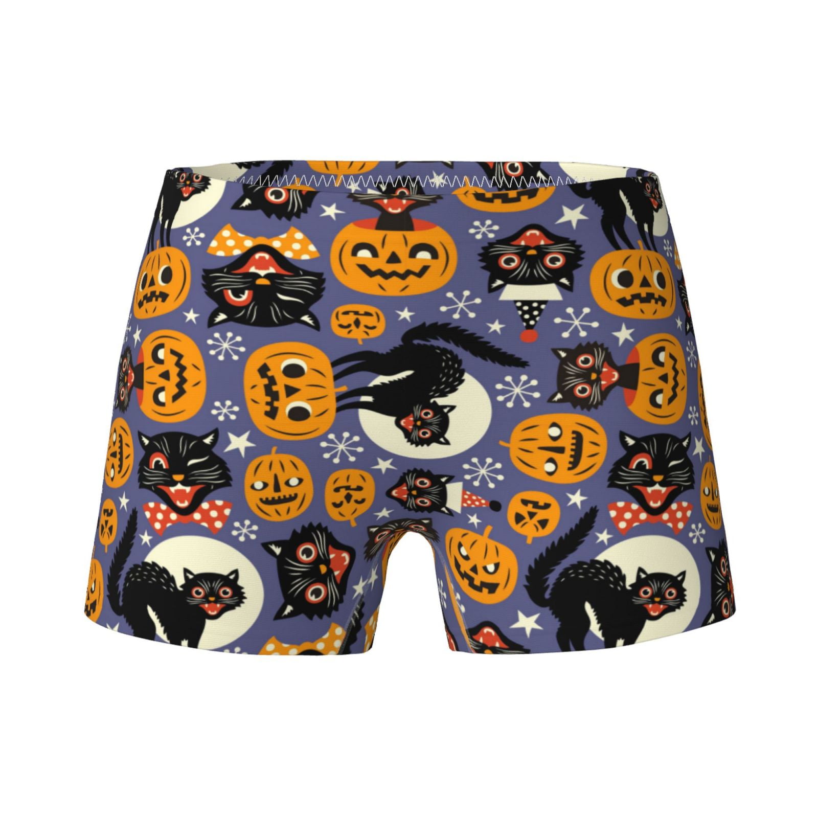 Teen Girls Underwear - Spooky Cats Halloween Pumpkins Soft Cotton Boxer ...