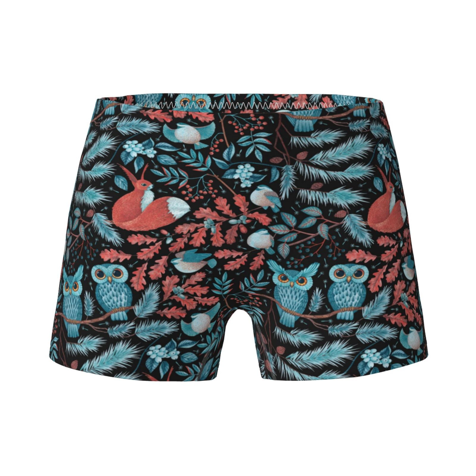 Teen Girls Underwear - Squirrel Owl Autumn Maple Leaves Soft Cotton ...