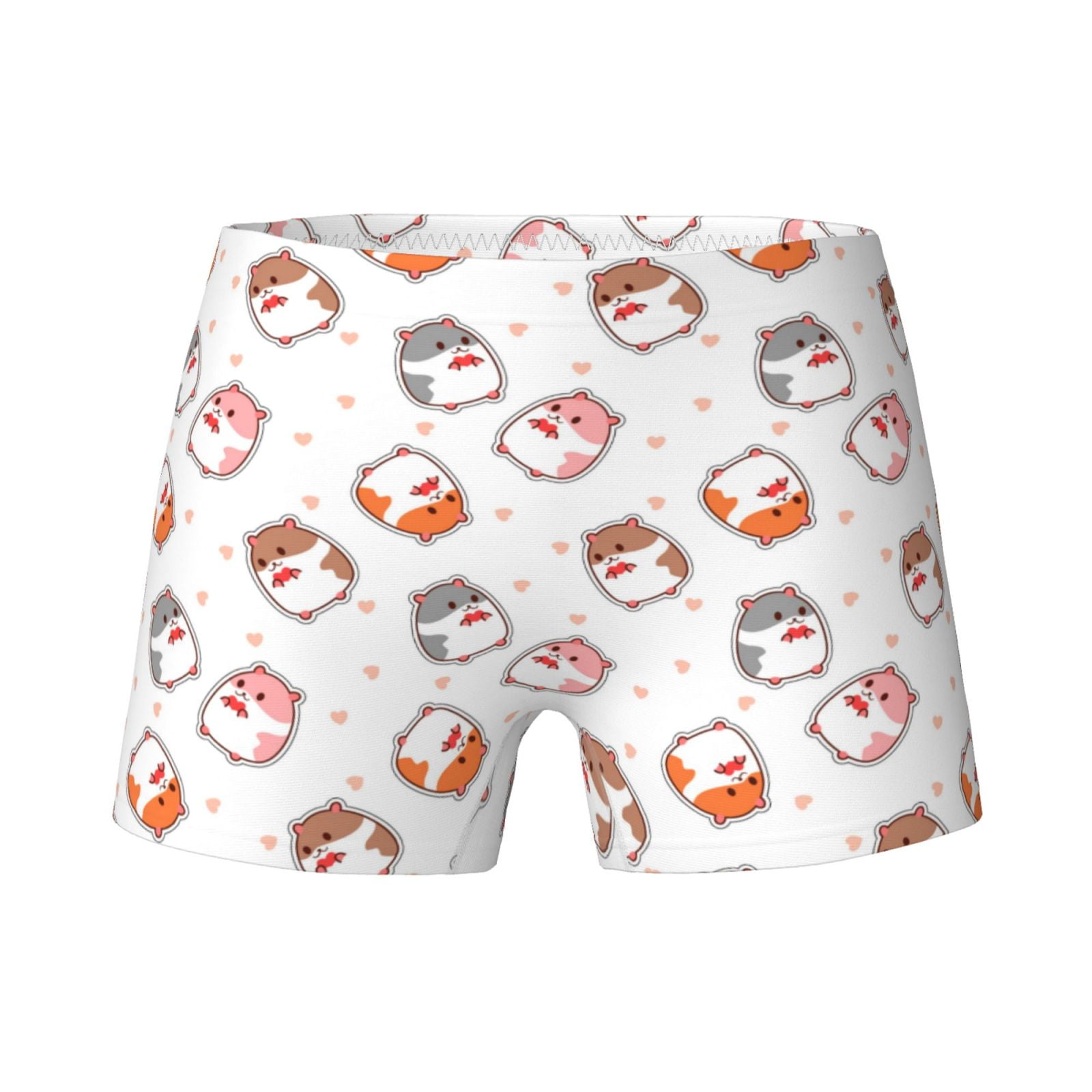 Teen Girls Underwear - Sticker Style Cute Hamster Love Soft Cotton ...