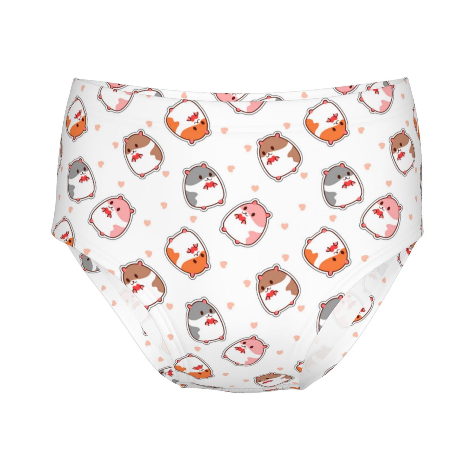 Teen Girls Underwear - Sticker Style Cute Hamster Love Soft Cotton ...