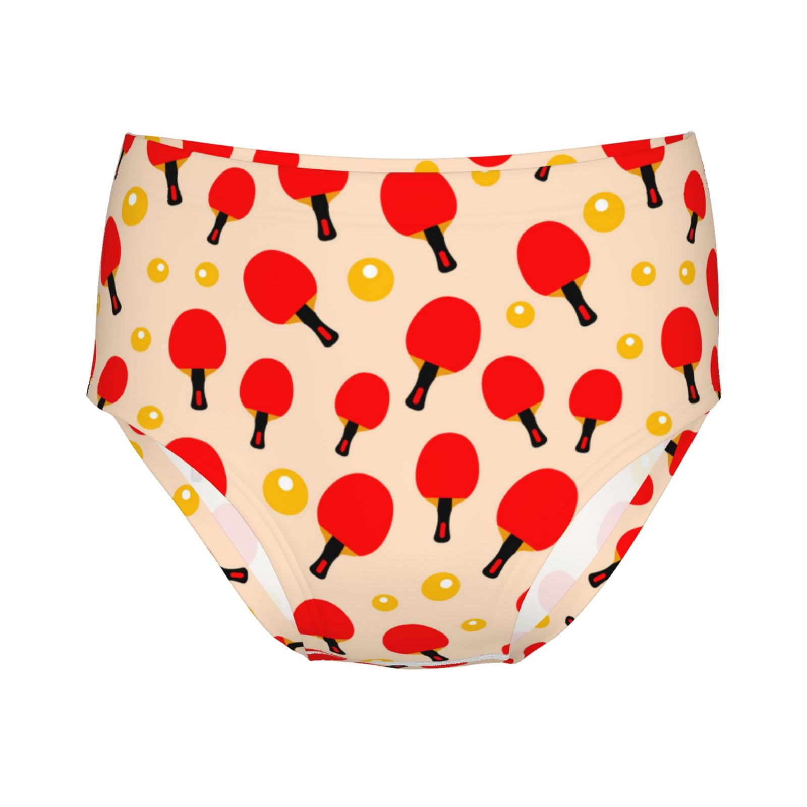 Teen Girls Underwear - Table Tennis Rackets 1 Soft Cotton Briefs ...