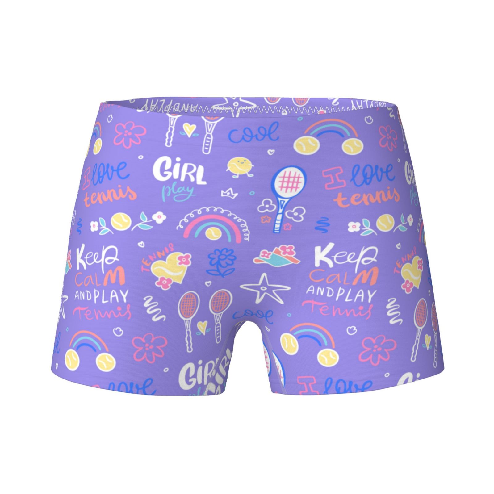 Teen Girls Underwear - Tennis 1 Soft Cotton Boxer Briefs Panties for ...