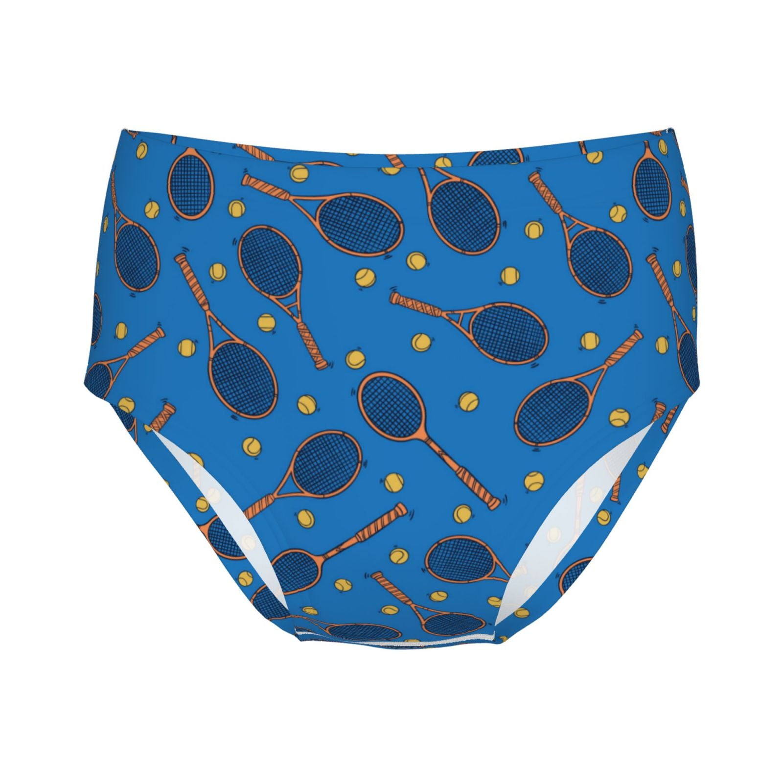 Teen Girls Underwear - Tennis Rackets 1 Soft Cotton Briefs Panties for ...