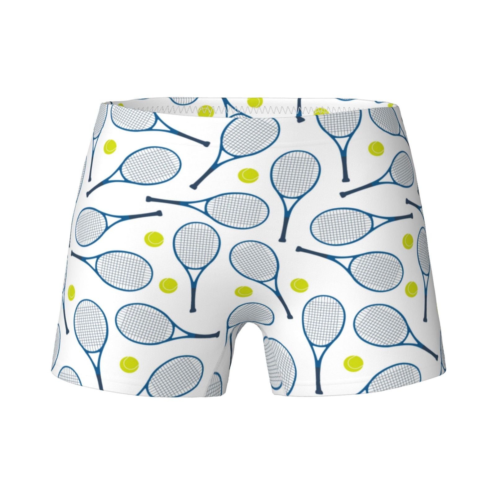 Teen Girls Underwear - Tennis Rackets And Balls Soft Cotton Boxer ...