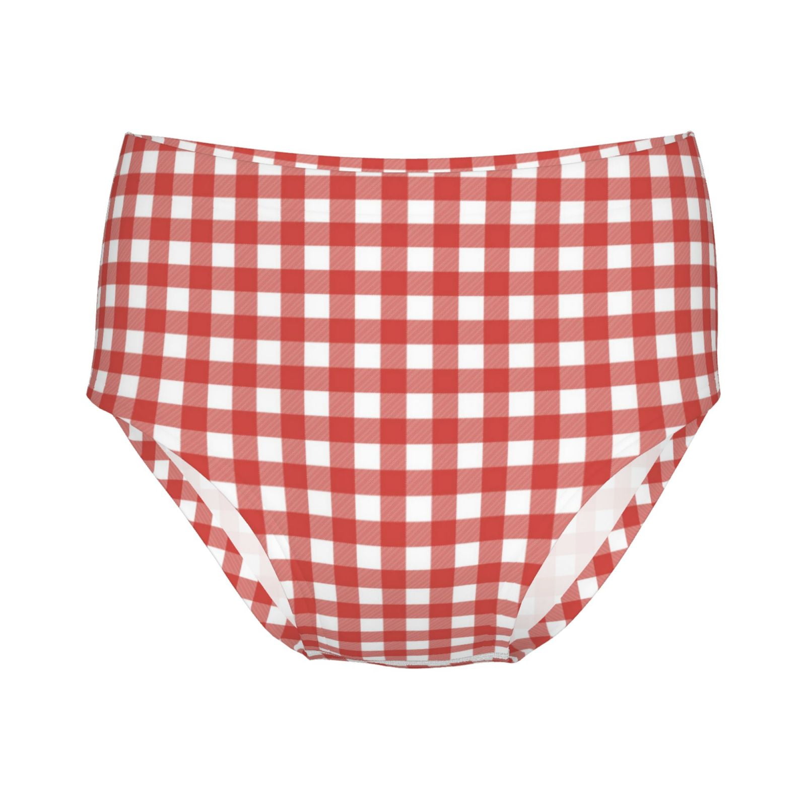 Teen Girls Underwear - Textured red white plaid Checkered Soft Cotton ...