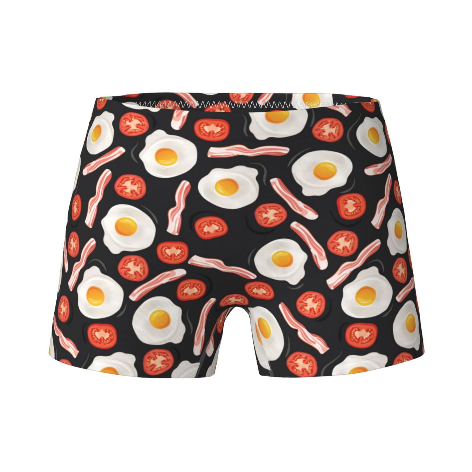 Teen Girls Underwear - Tomato Bacon Omelette Soft Cotton Boxer Briefs ...