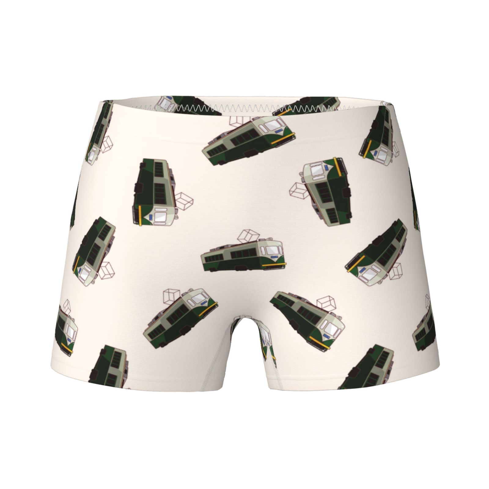 Teen Girls Underwear - Train Pattern Modern Soft Cotton Boxer Briefs ...