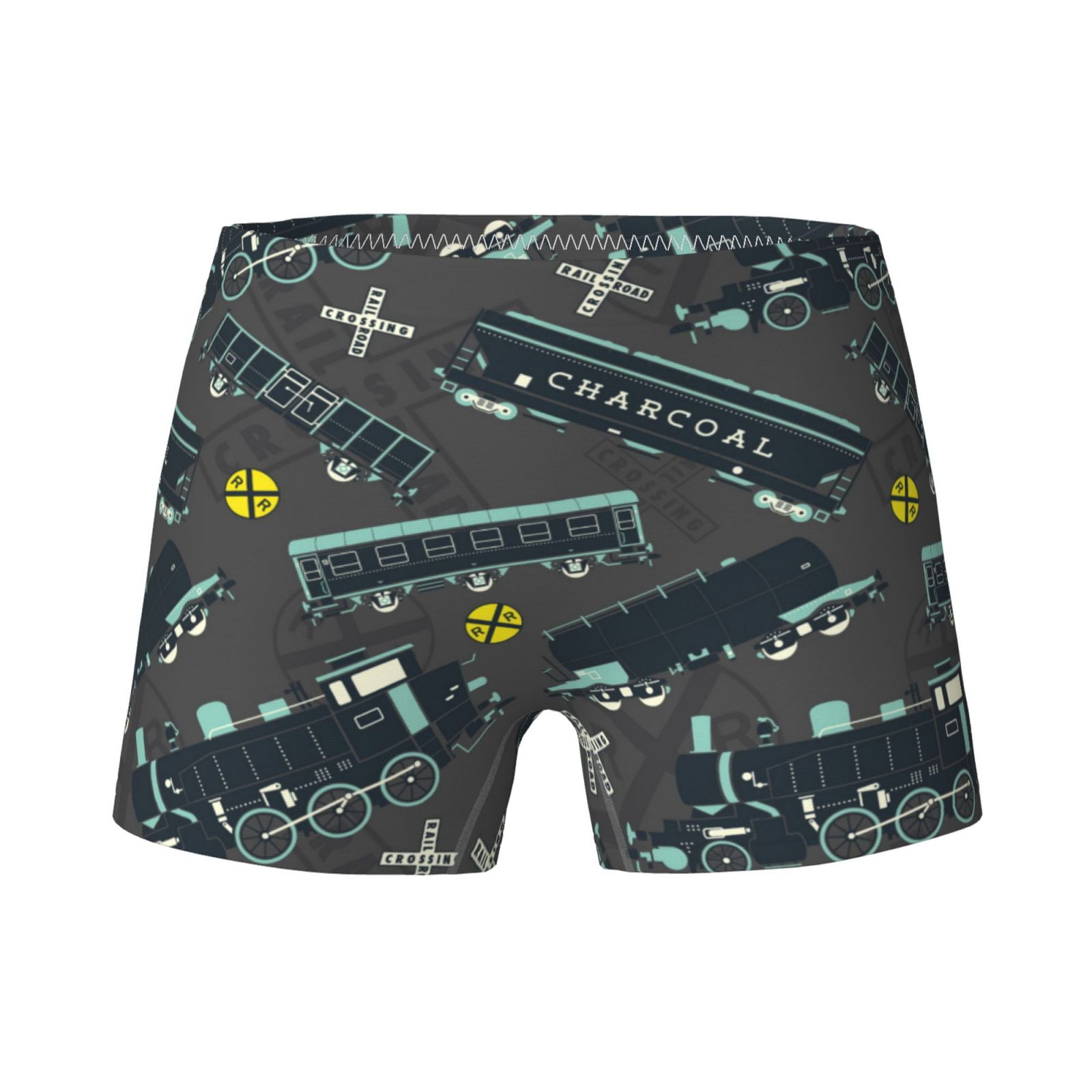 Teen Girls Underwear - Train Pattern funny Soft Cotton Boxer Briefs ...