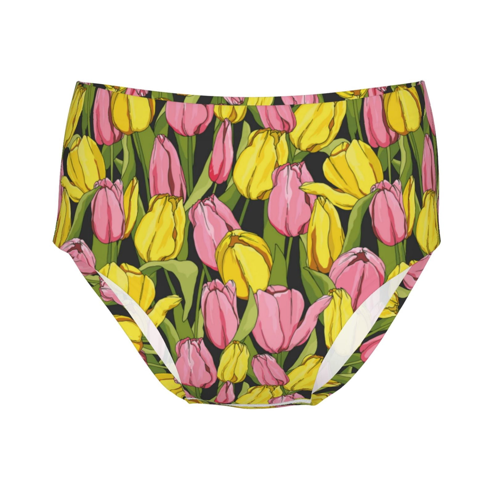 Teen Girls Underwear - Tulips Flowers Brilliant Yellow Soft Cotton ...
