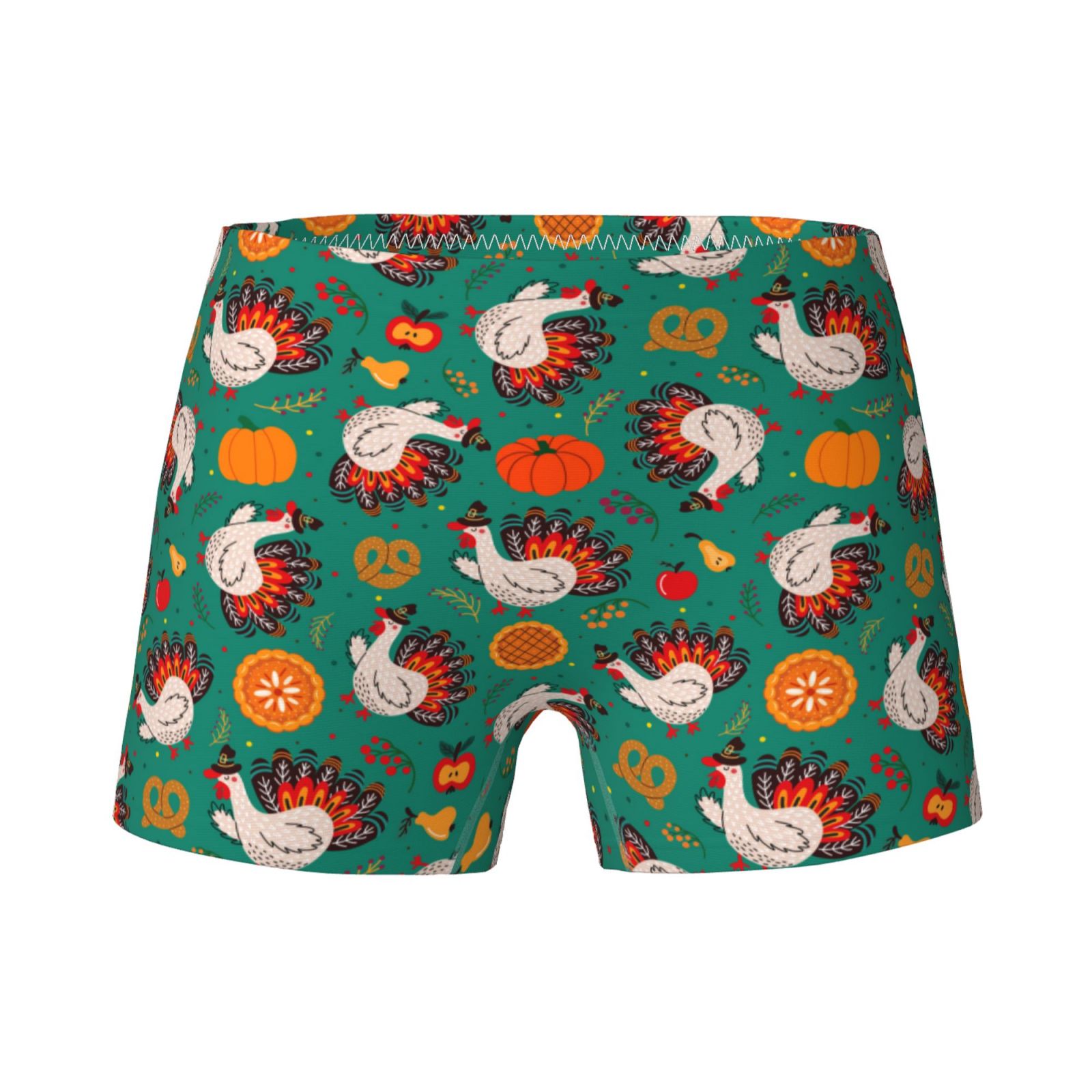 Teen Girls Underwear - Turkey And Thanksgiving1 Soft Cotton Boxer ...