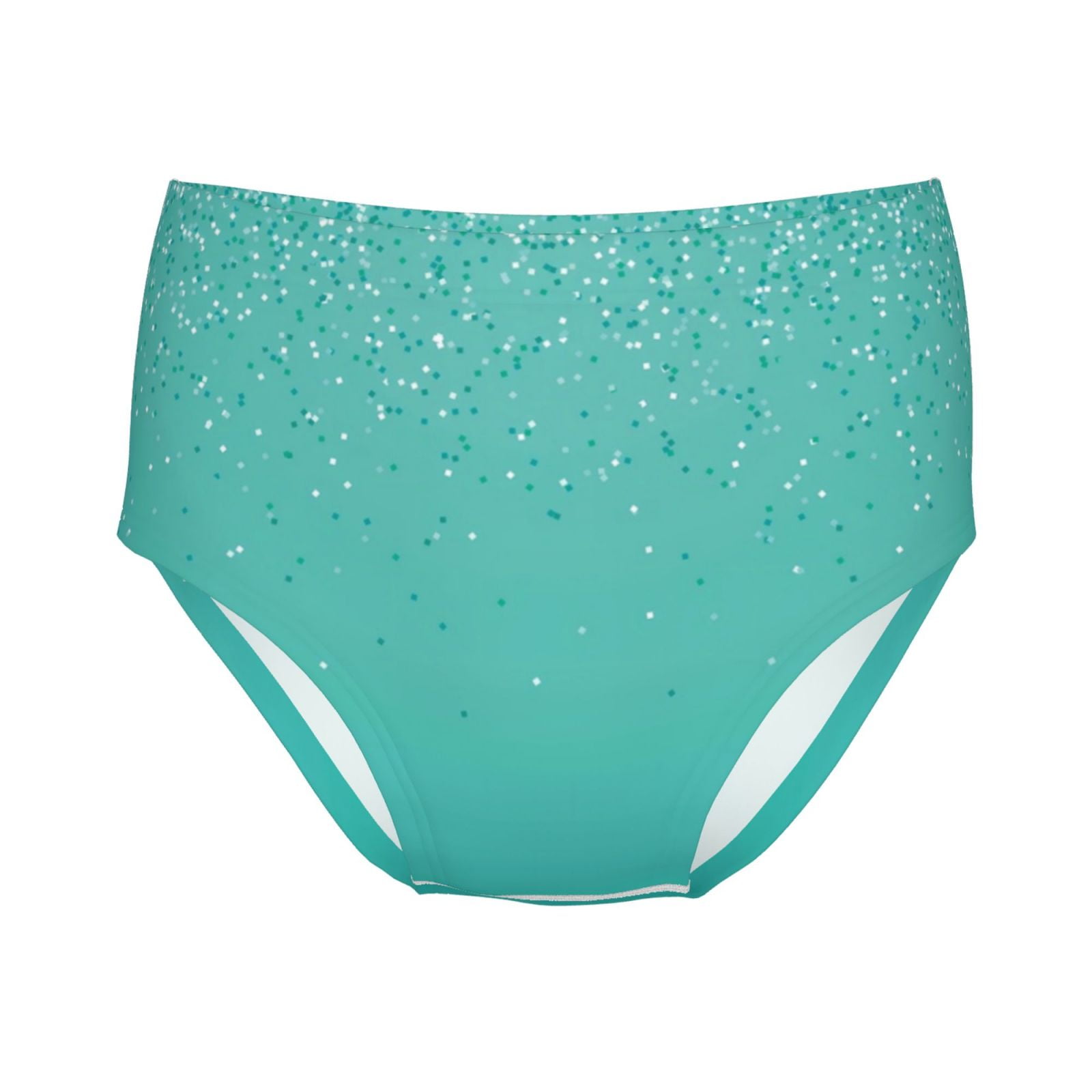 Teen Girls Underwear - Turquoise Glitter Soft Cotton Briefs Panties for ...