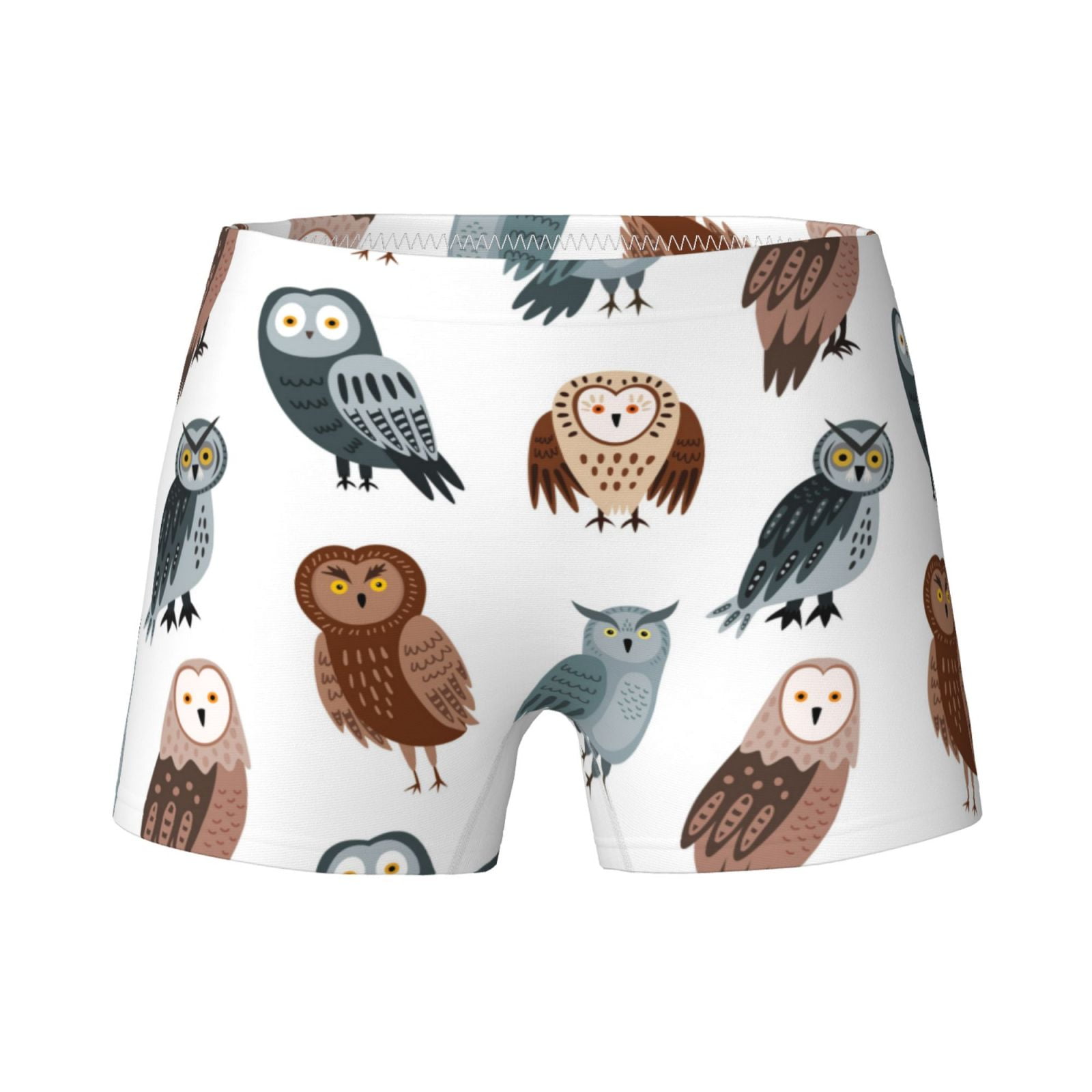 Teen Girls Underwear - Ugly Dorky Owl Soft Cotton Boxer Briefs Panties ...