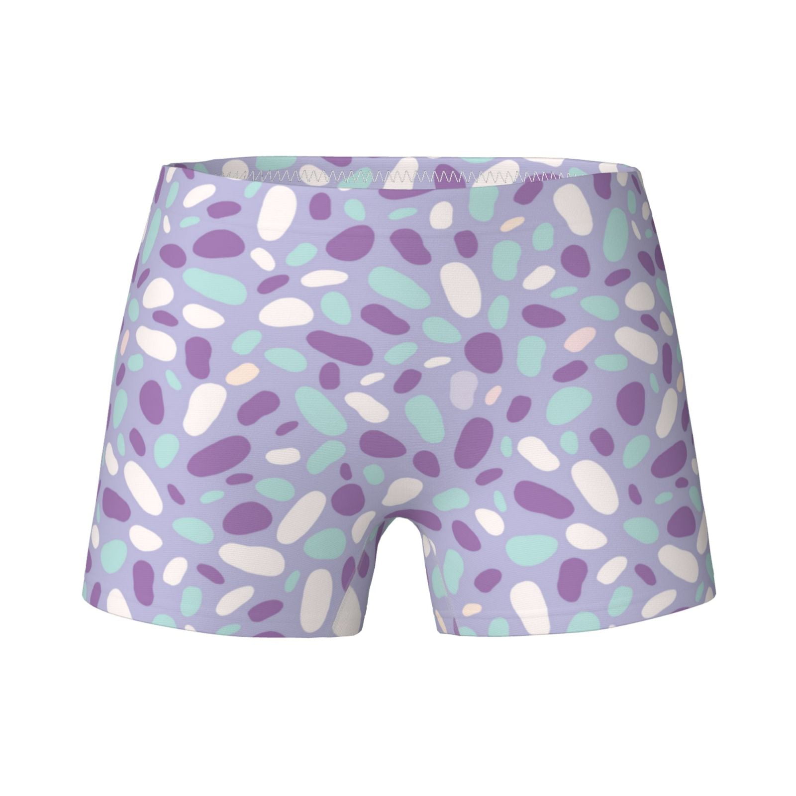 Teen Girls Underwear - abstractly purple spots Soft Cotton Boxer Briefs ...