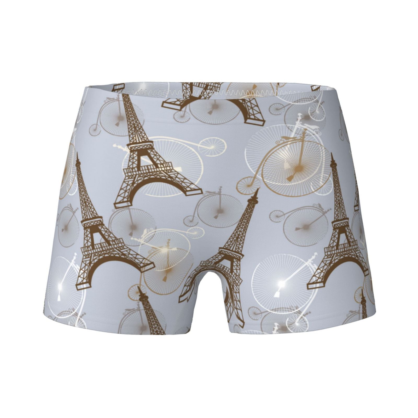 Teen Girls Underwear - bike Eiffel Tower Cotton Soft Boxer Briefs Panties for Teens Panty Girls ...
