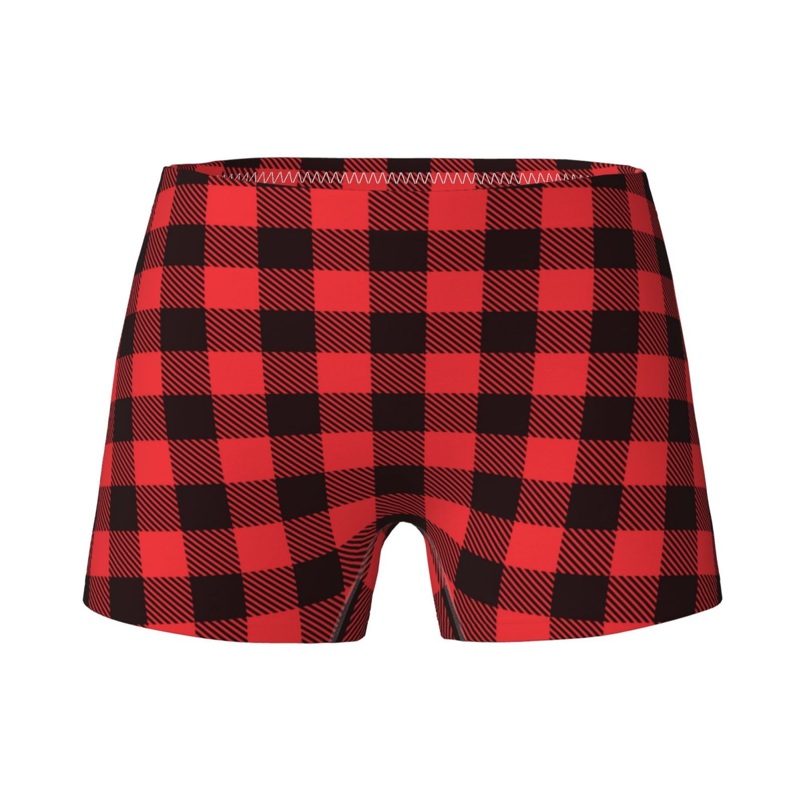 Teen Girls Underwear - black red buffalo plaid Checkered Soft Cotton ...