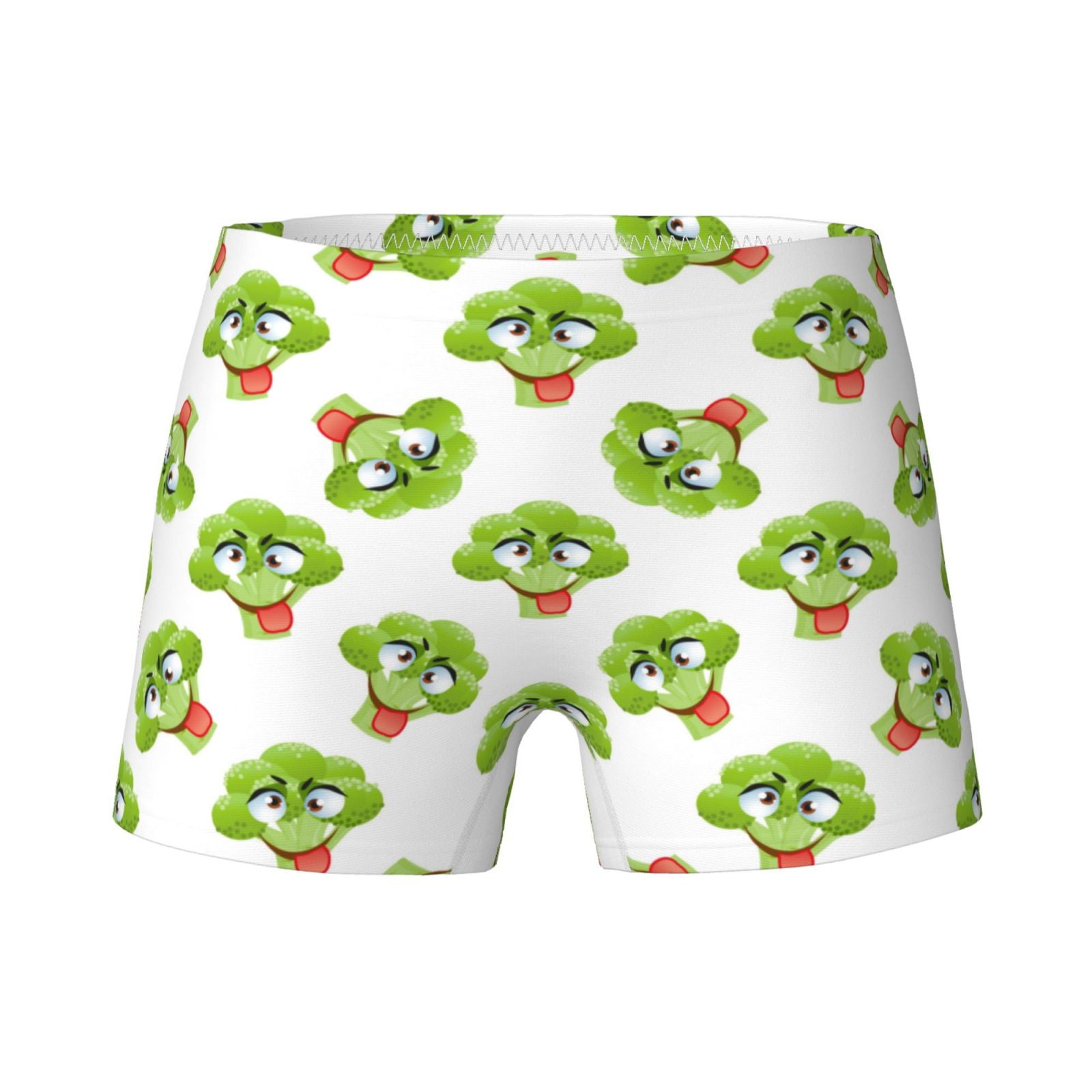 Teen Girls Underwear - cartoon Cute broccoli funny Soft Cotton Boxer ...