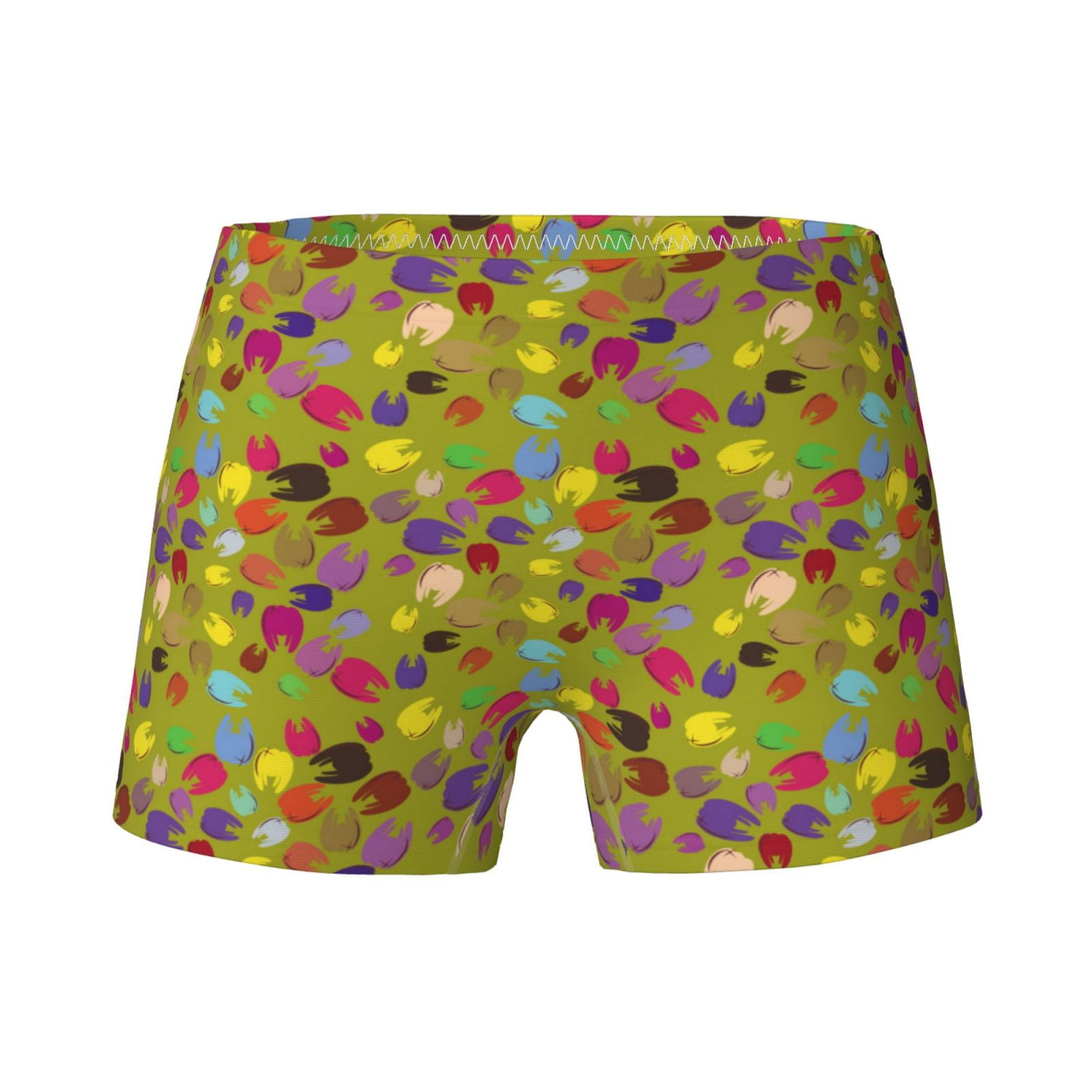 Teen Girls Underwear - colored tooth pattern Soft Cotton Boxer Briefs ...