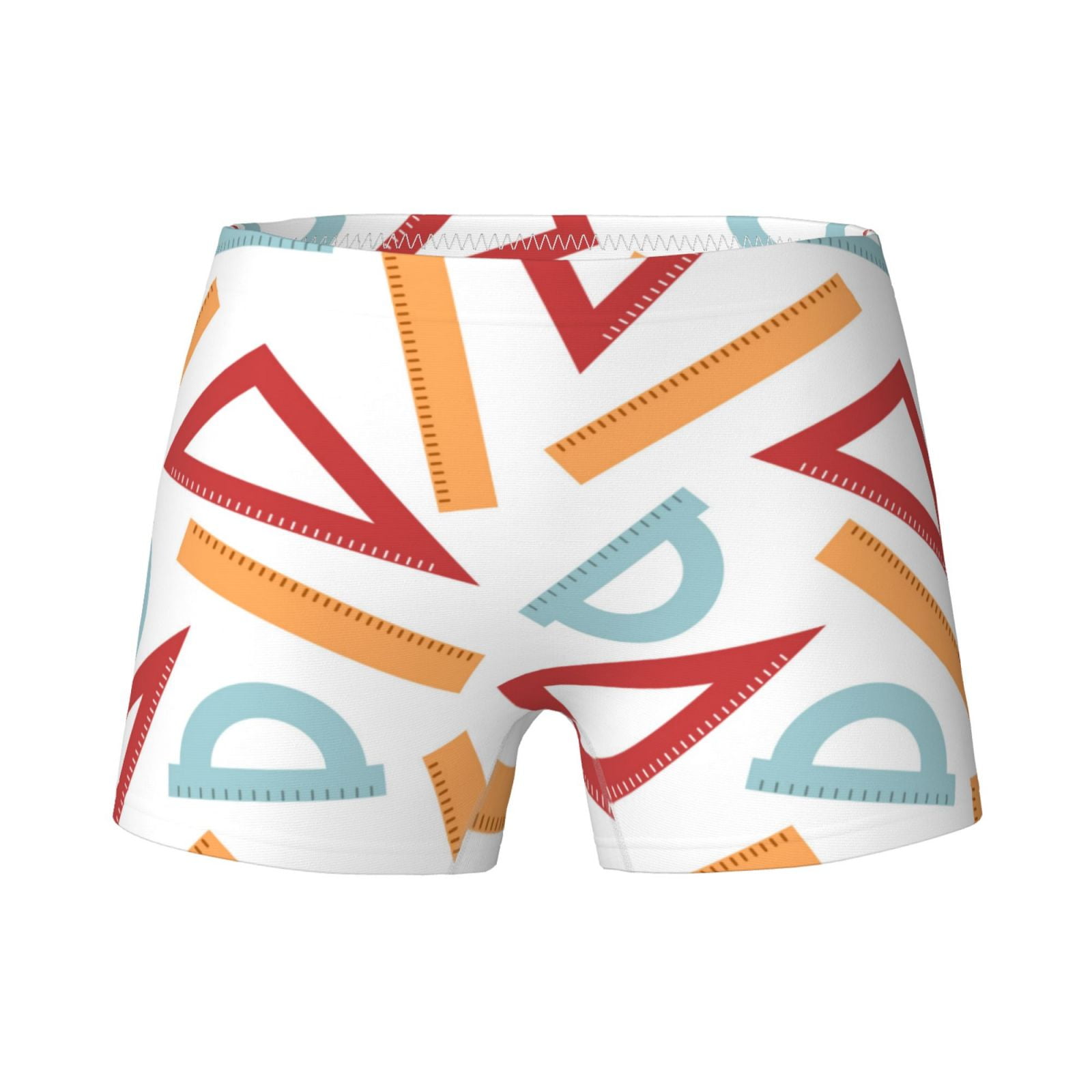 Teen Girls Underwear - colorful Math ruler Print Soft Cotton Boxer ...
