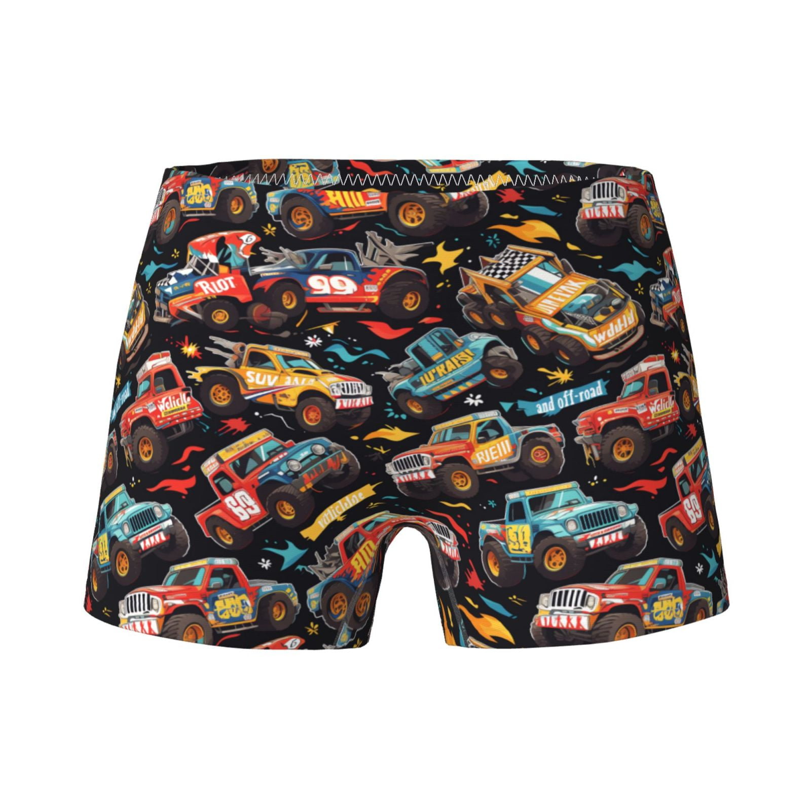 Teen Girls Underwear - colorful off road racing Soft Cotton Boxer ...