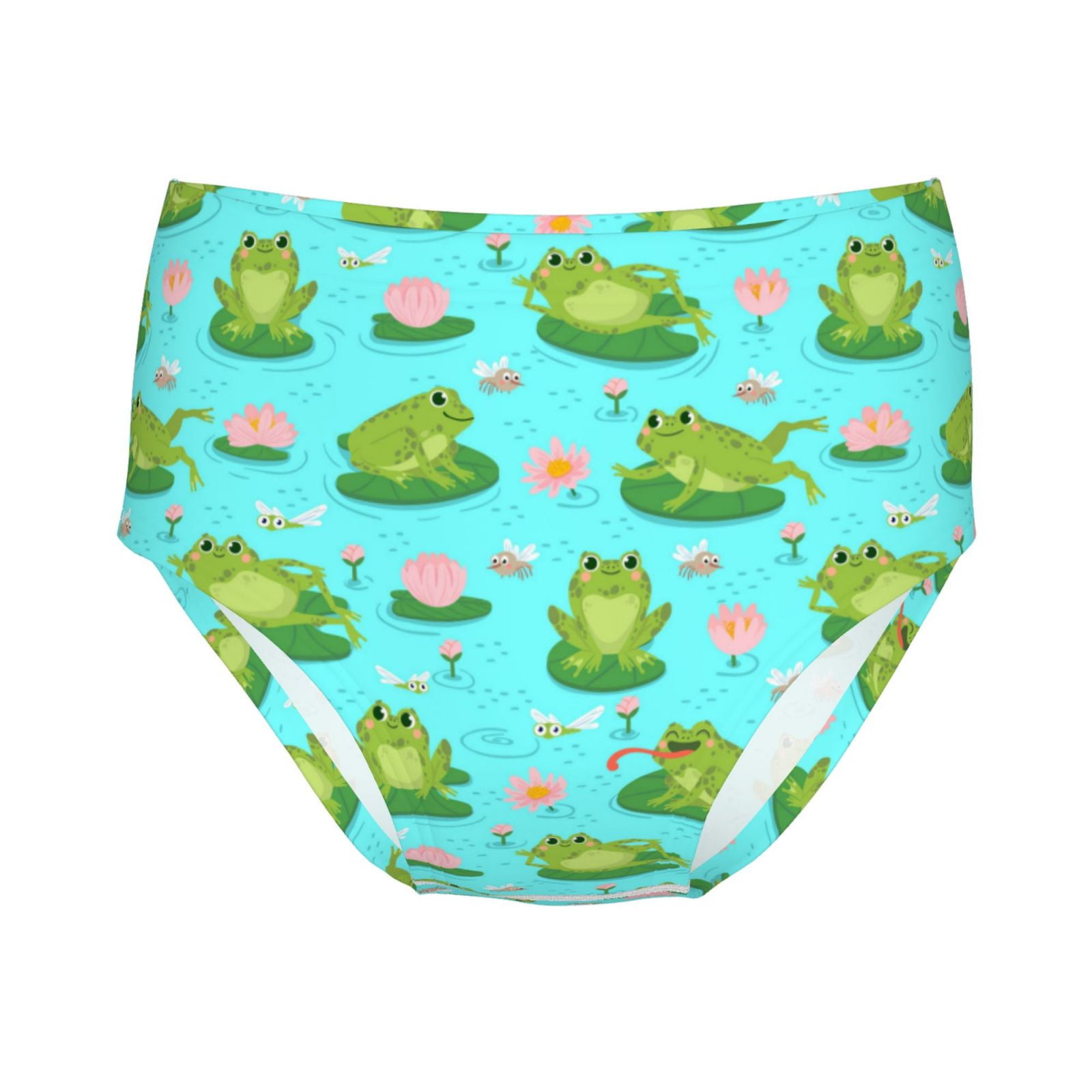 Teen Girls Underwear - cute frogs Lily leaves dragonfly Soft Cotton ...