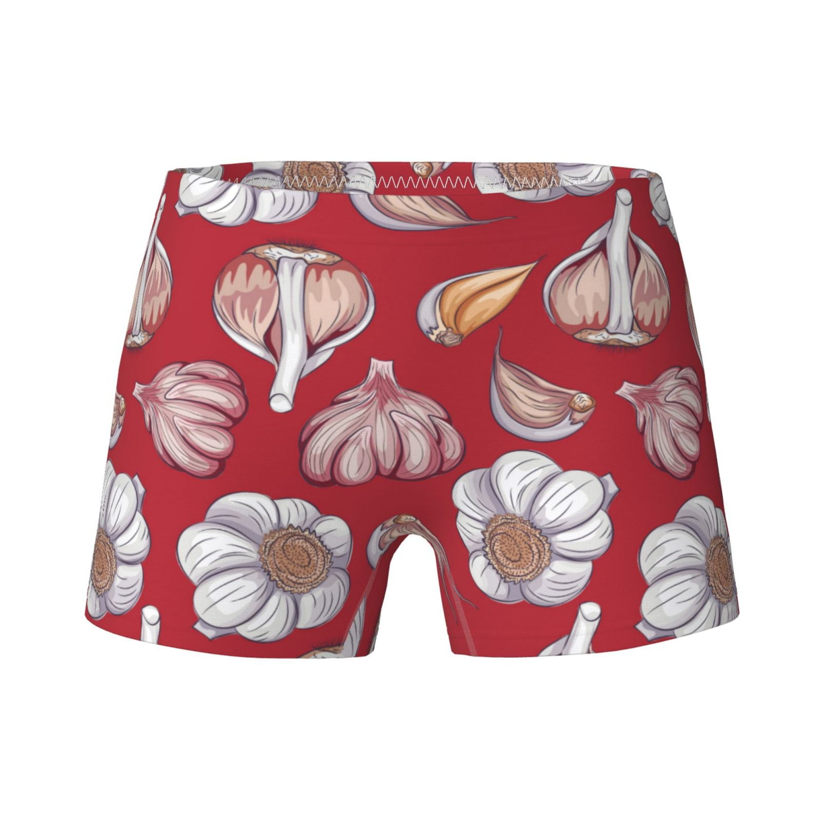 Teen Girls Underwear - cute garlic cloves Soft Cotton Boxer Briefs ...