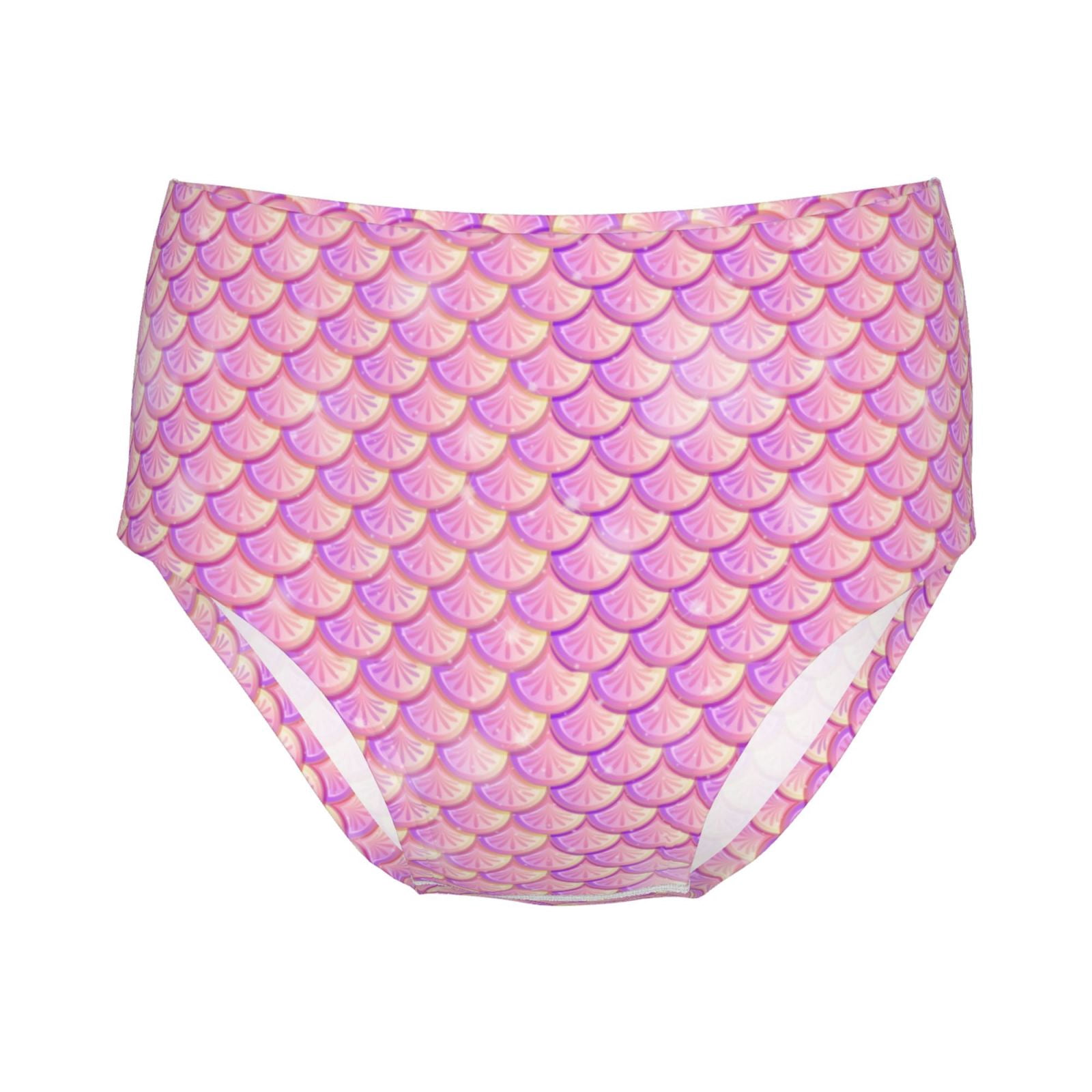 Teen Girls Underwear - cute pink Fish scale Soft Cotton Briefs Panties ...