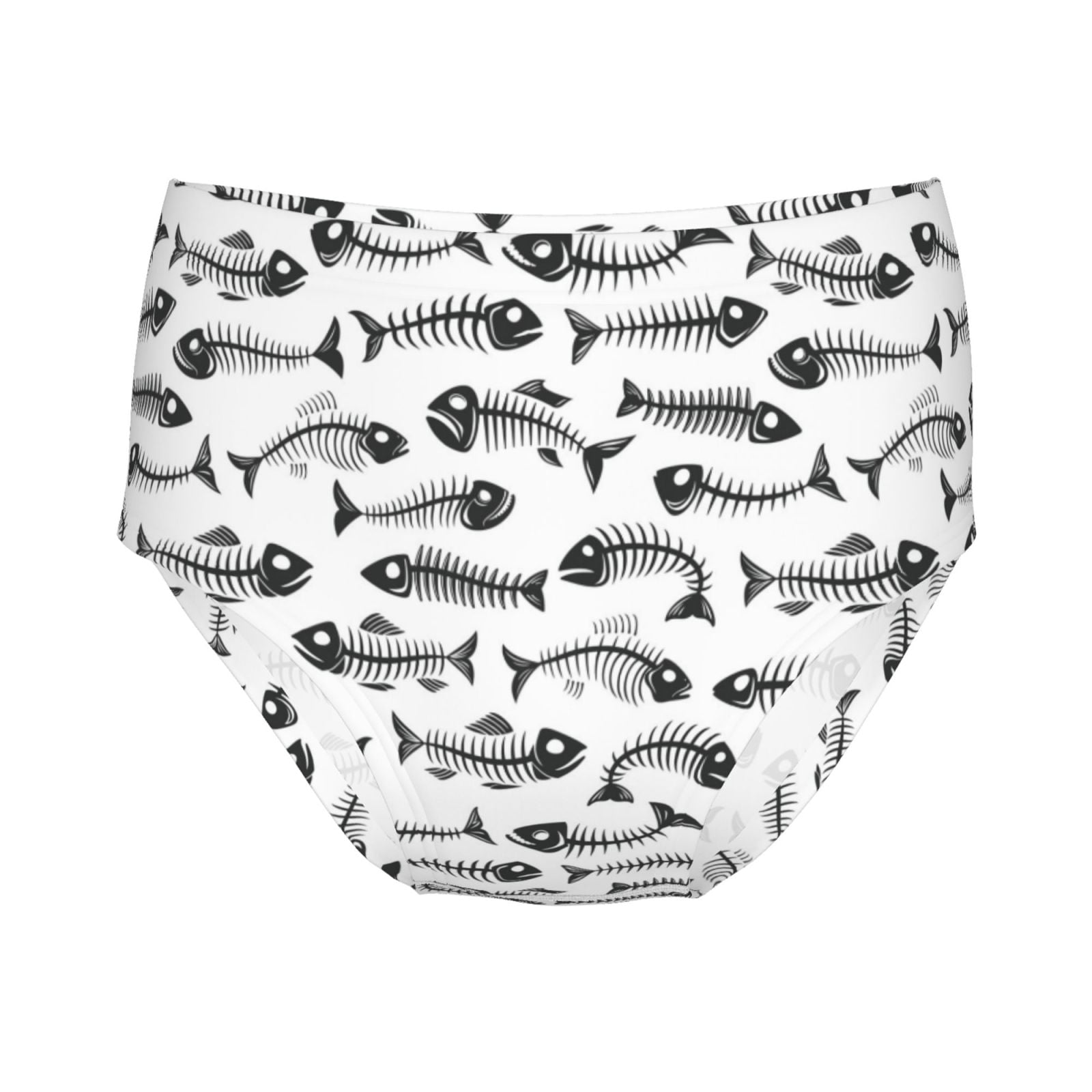Teen Girls Underwear - fish bones Soft Cotton Briefs Panties for Teens ...