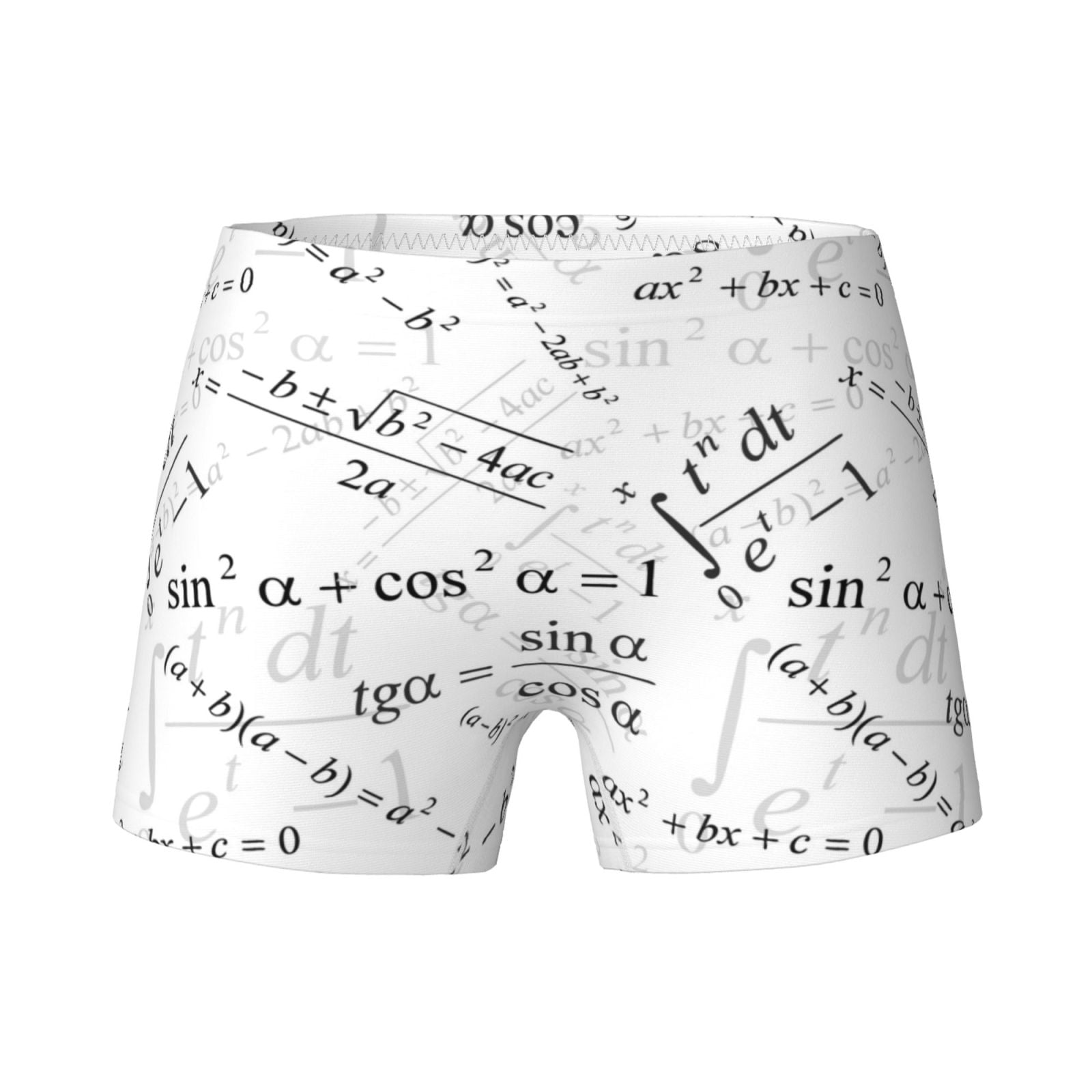 Teen Girls Underwear - formula Math design Soft Cotton Boxer Briefs ...