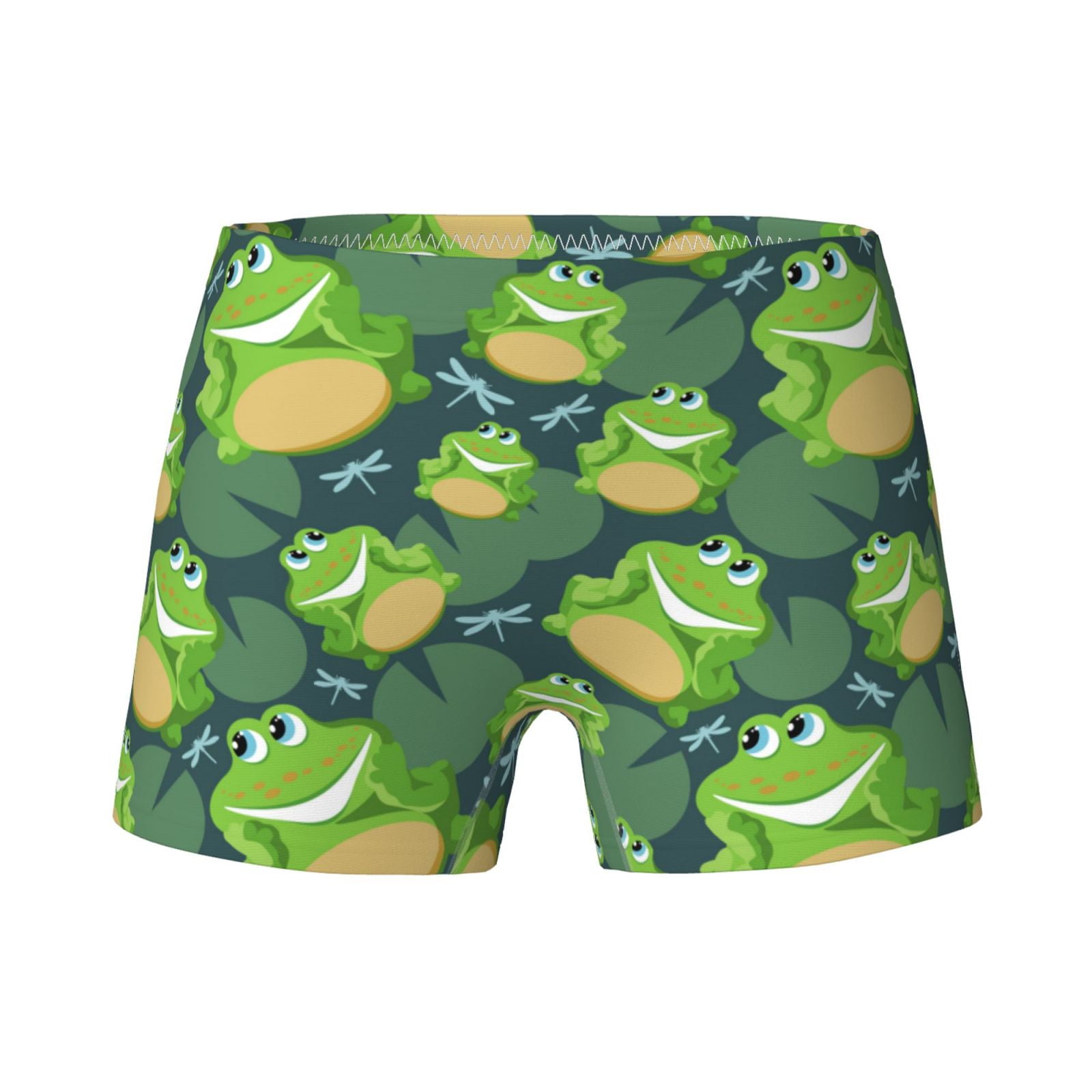 Teen Girls Underwear - frogs dragonfly leaves green cute Soft Cotton ...