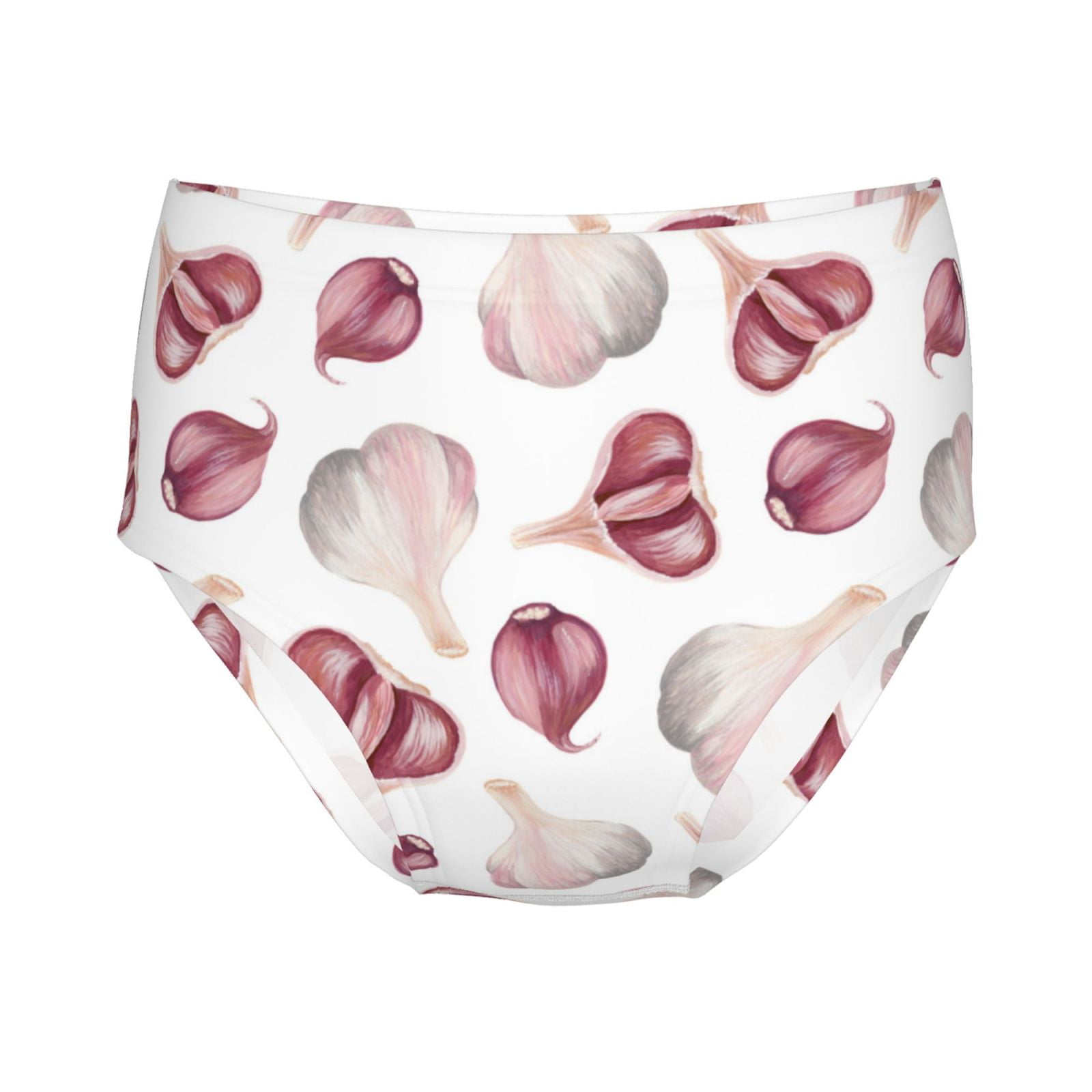 Teen Girls Underwear - funny garlic cloves Print Soft Cotton Briefs ...