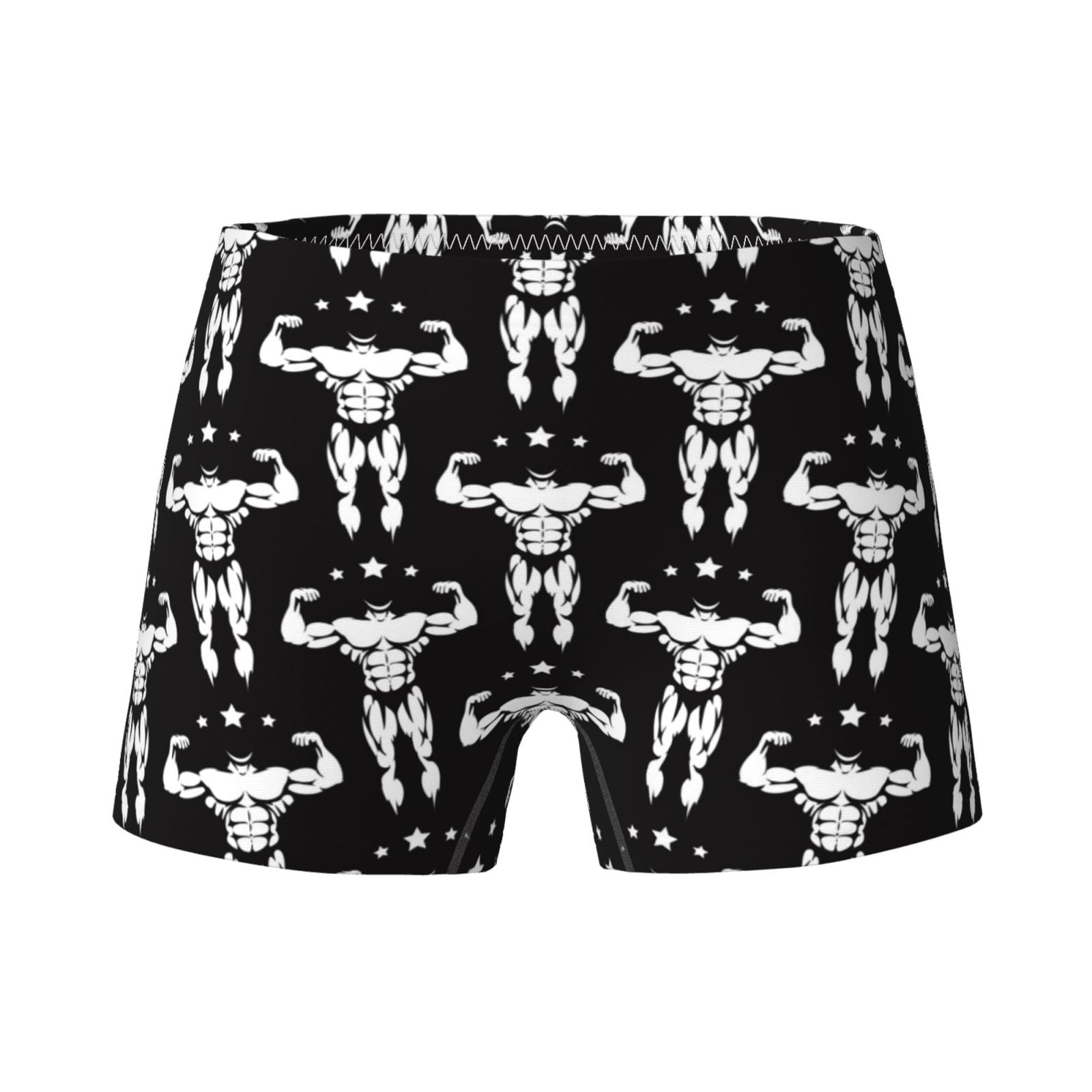 Teen Girls Underwear - funny muscles Soft Cotton Boxer Briefs Panties ...