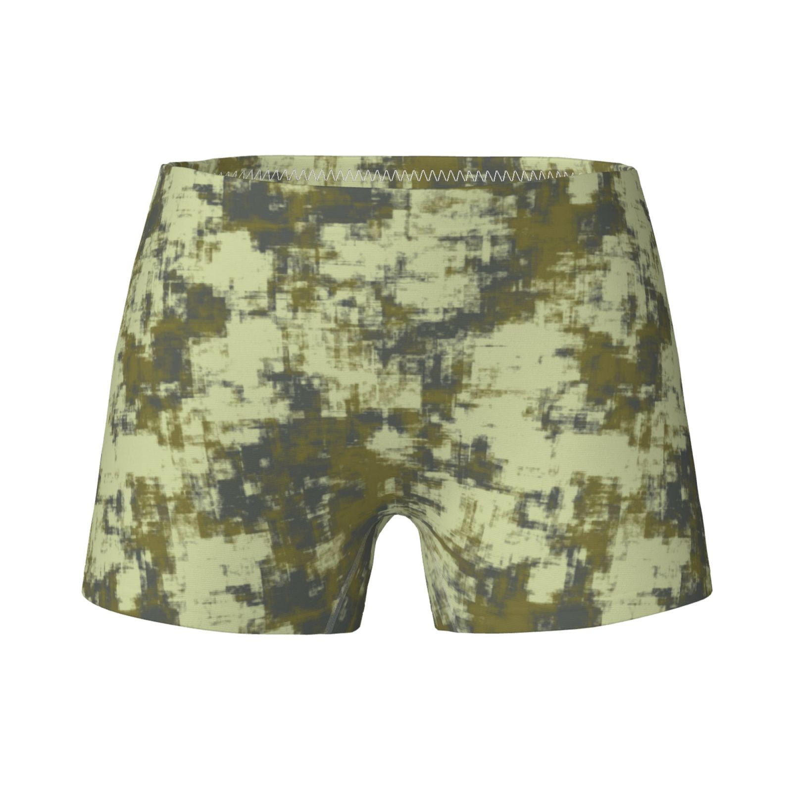 Teen Girls Underwear - green Camouflage pattern Soft Cotton Boxer ...