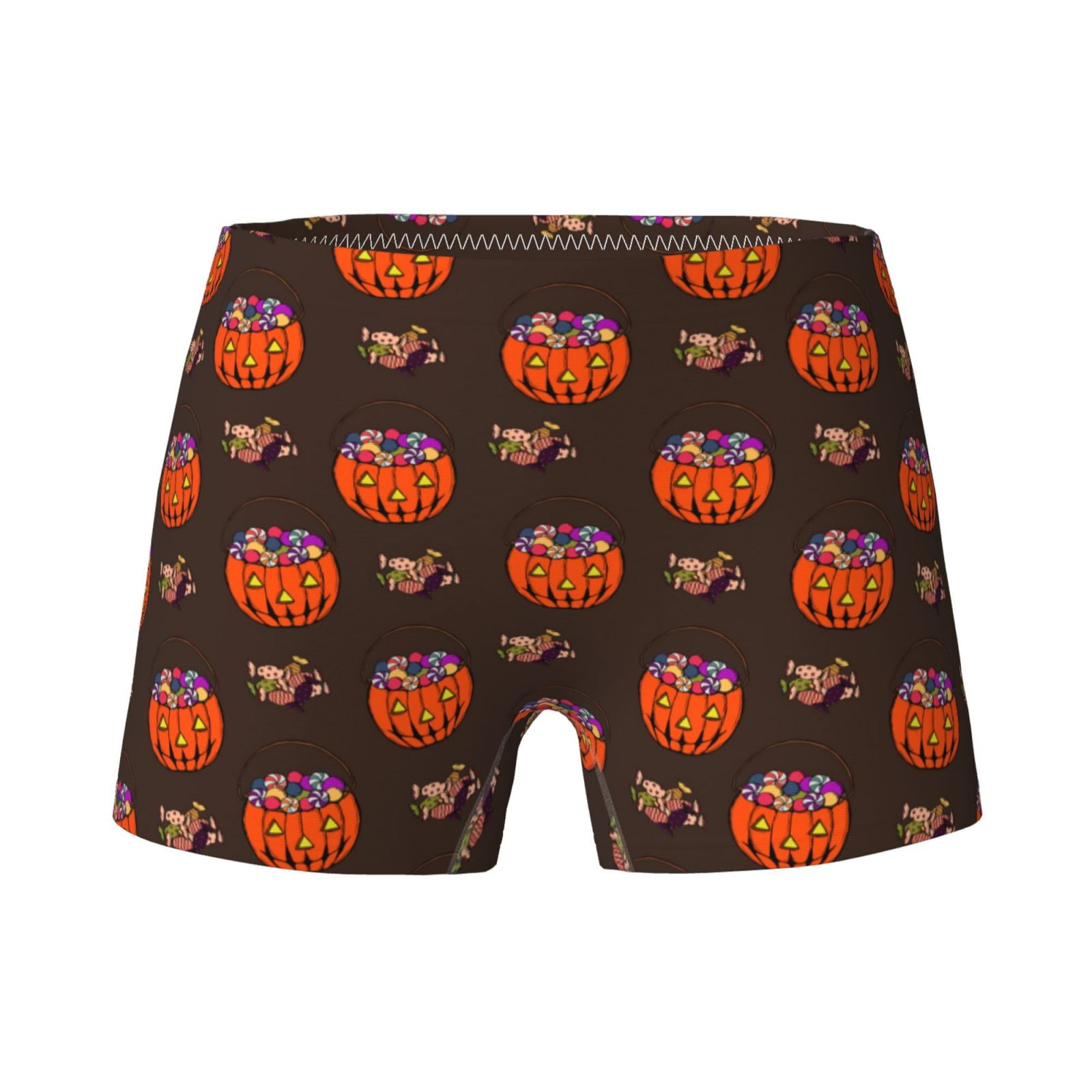 Teen Girls Underwear - halloween candy pumpkins Soft Cotton Boxer ...