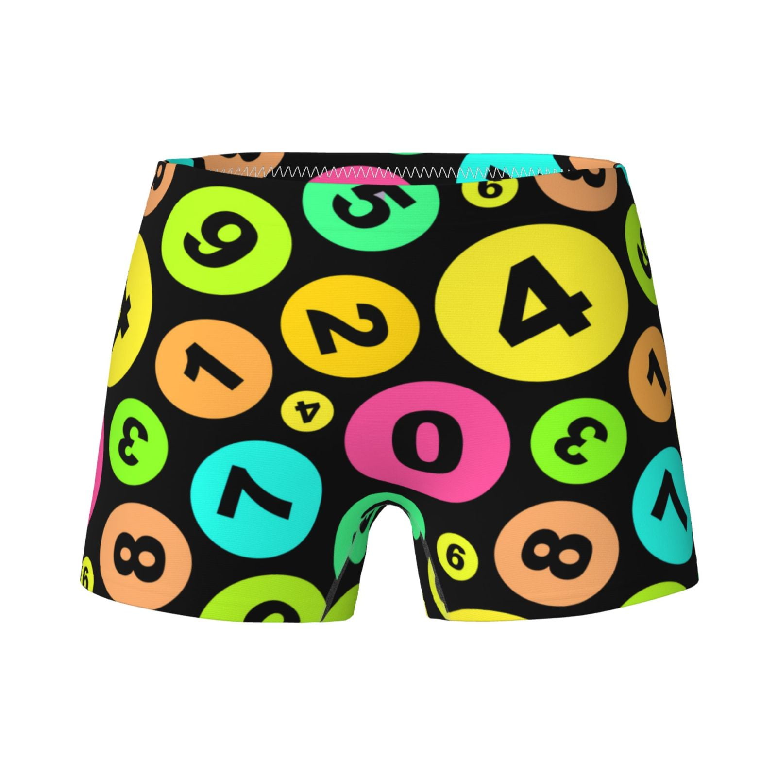 Teen Girls Underwear - number colorful Math Print Soft Cotton Boxer ...