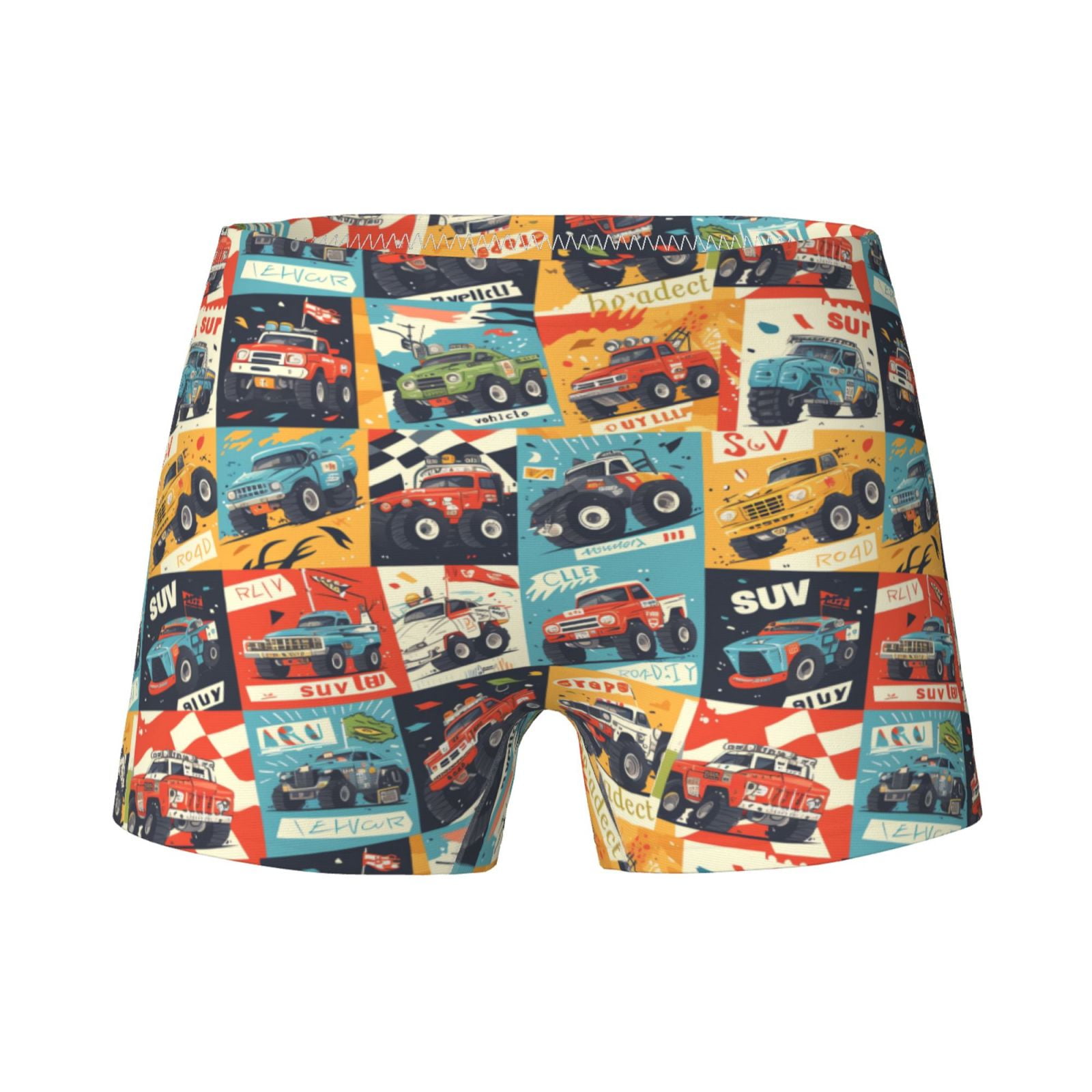Teen Girls Underwear - off road racing car colorful Soft Cotton Boxer Briefs Panties for Teens ...
