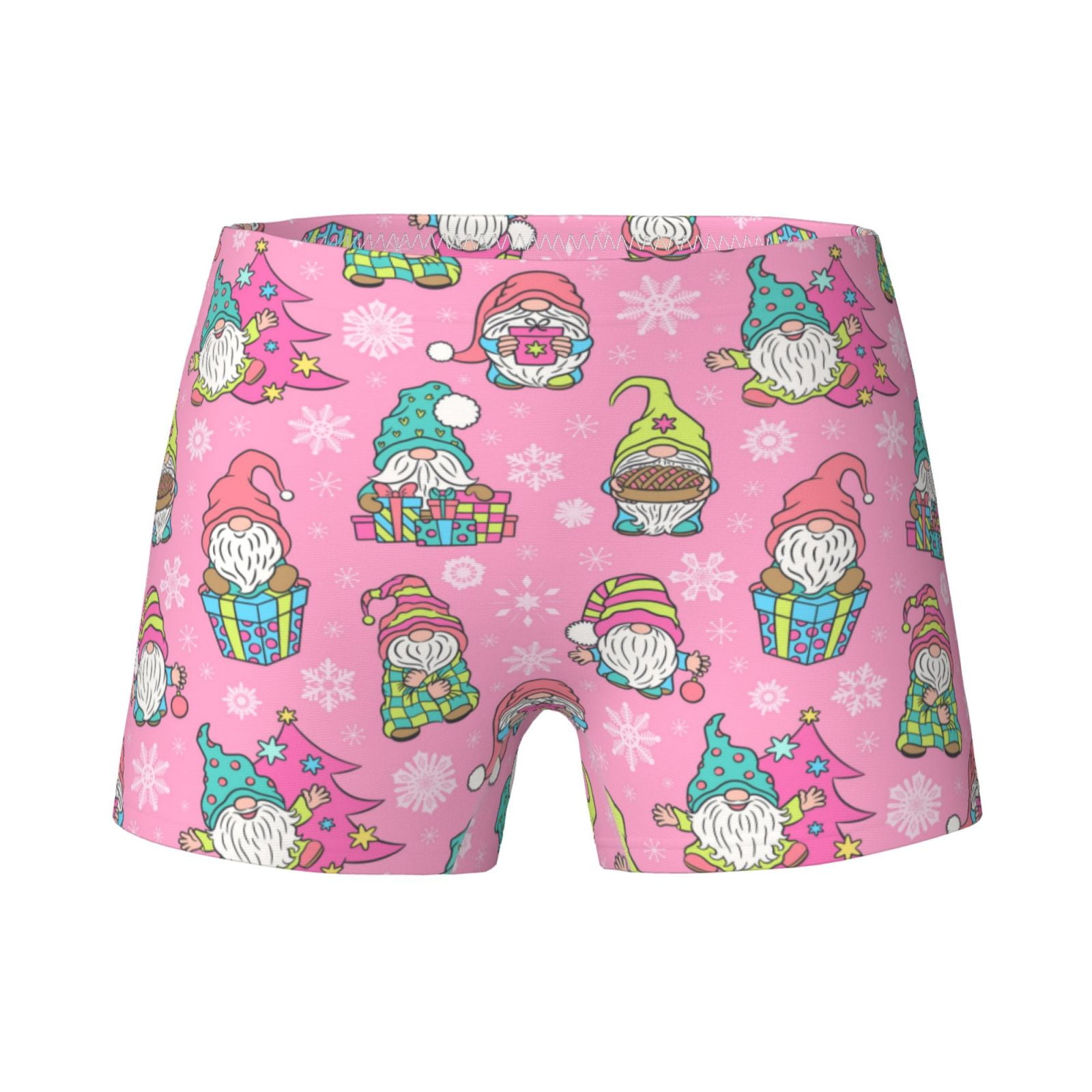 Teen Girls Underwear - pink Holiday Joy Soft Cotton Boxer Briefs ...