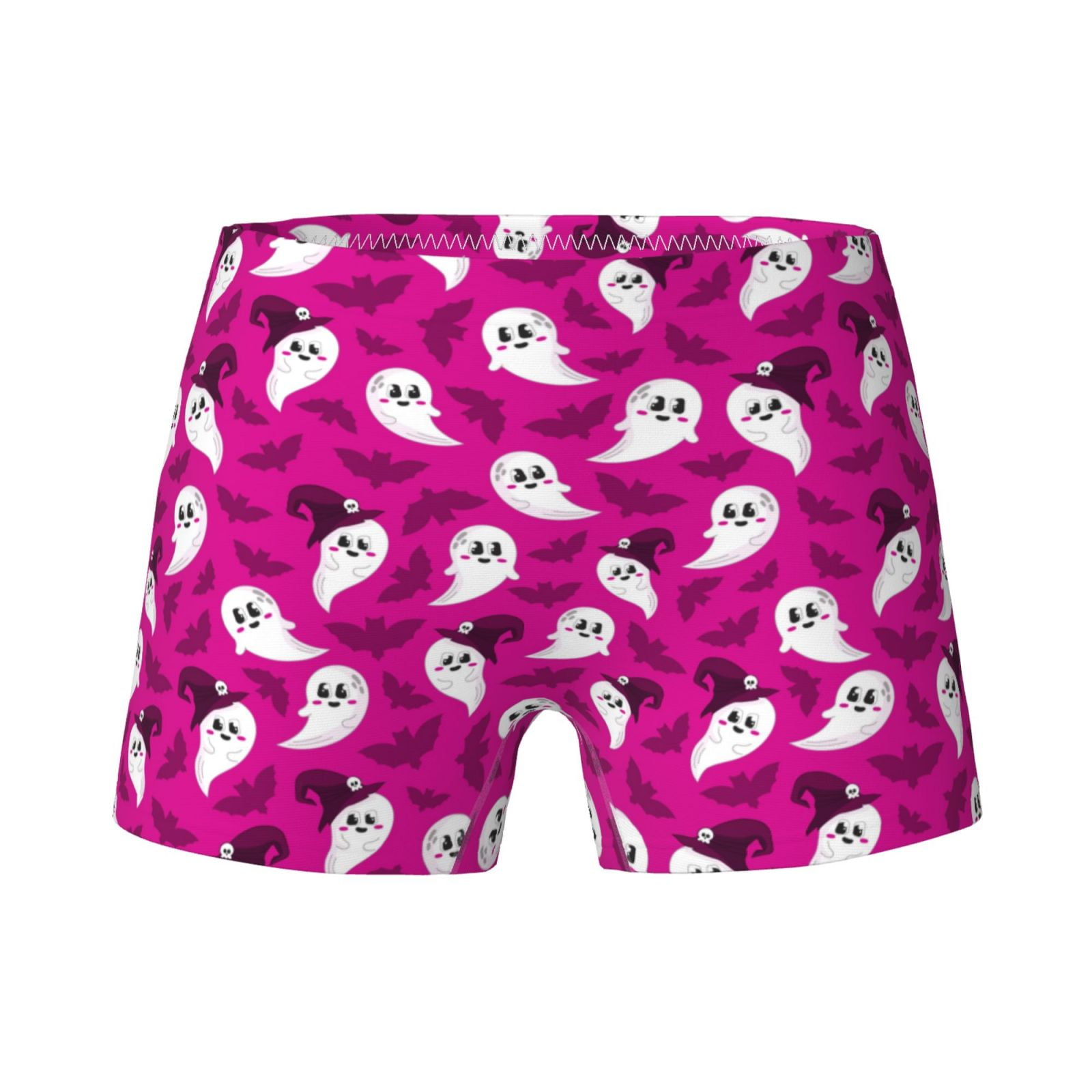 Teen Girls Underwear - pink background halloween spooky Cotton Soft ...
